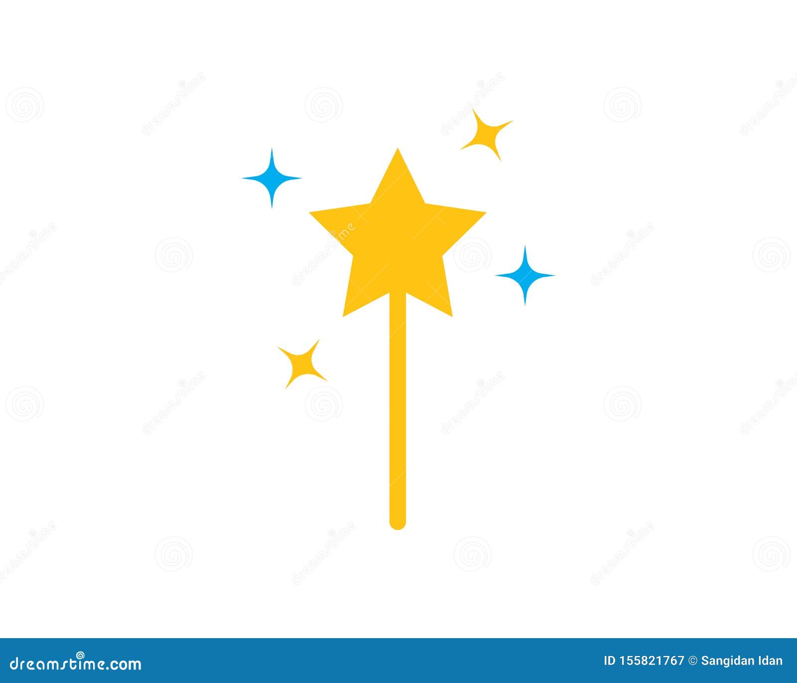 Magic Star Logo Template Vector Icon Illustration Stock Vector ...