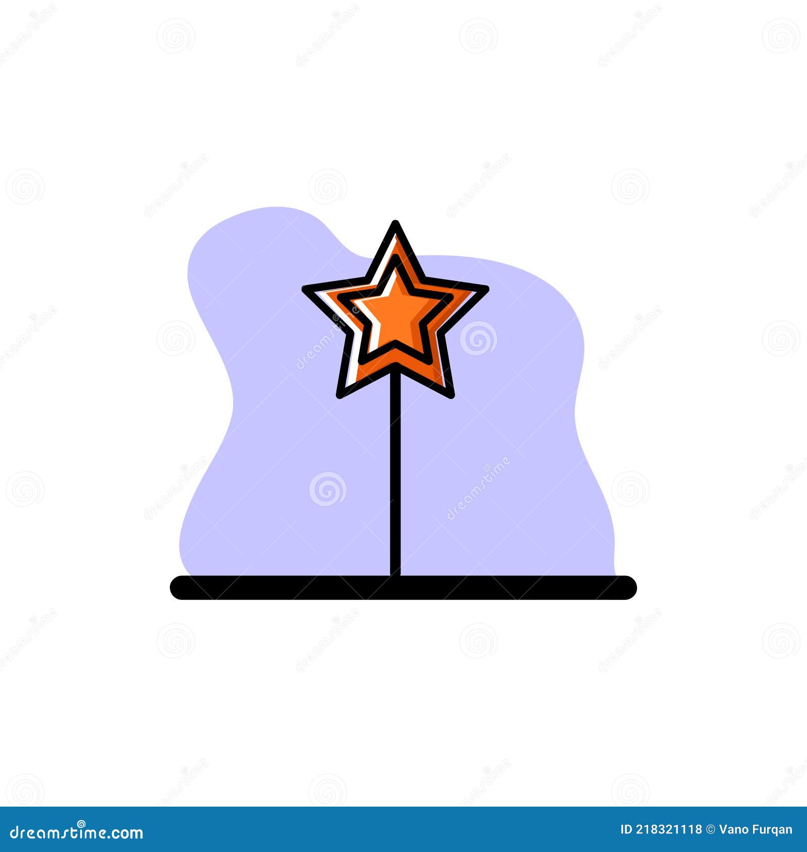 Magic Star Wand Conceptual Icon Vector Illustration Design Stock Vector ...