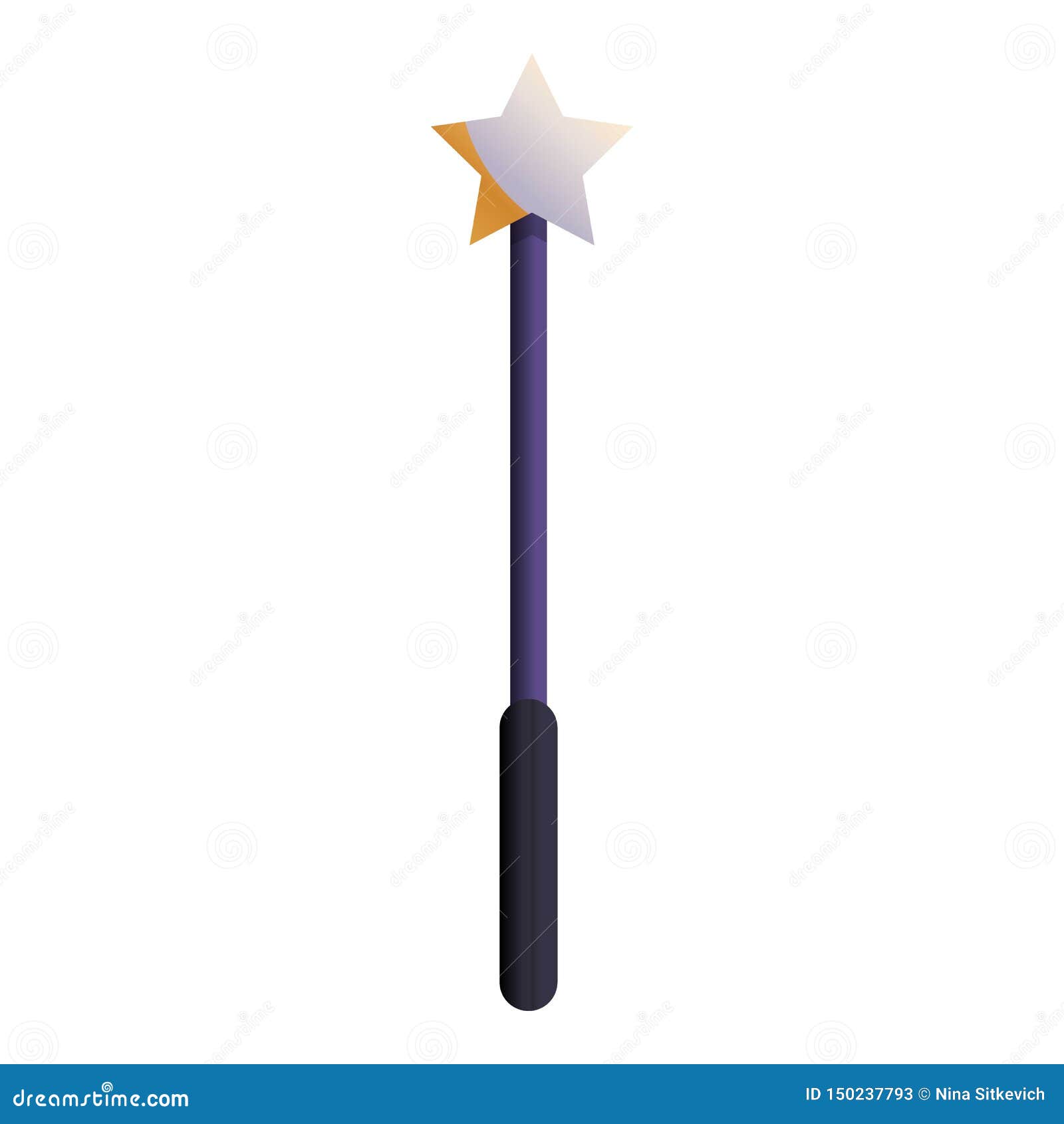 Magic Star Wand Icon, Cartoon Style Stock Vector - Illustration of ...