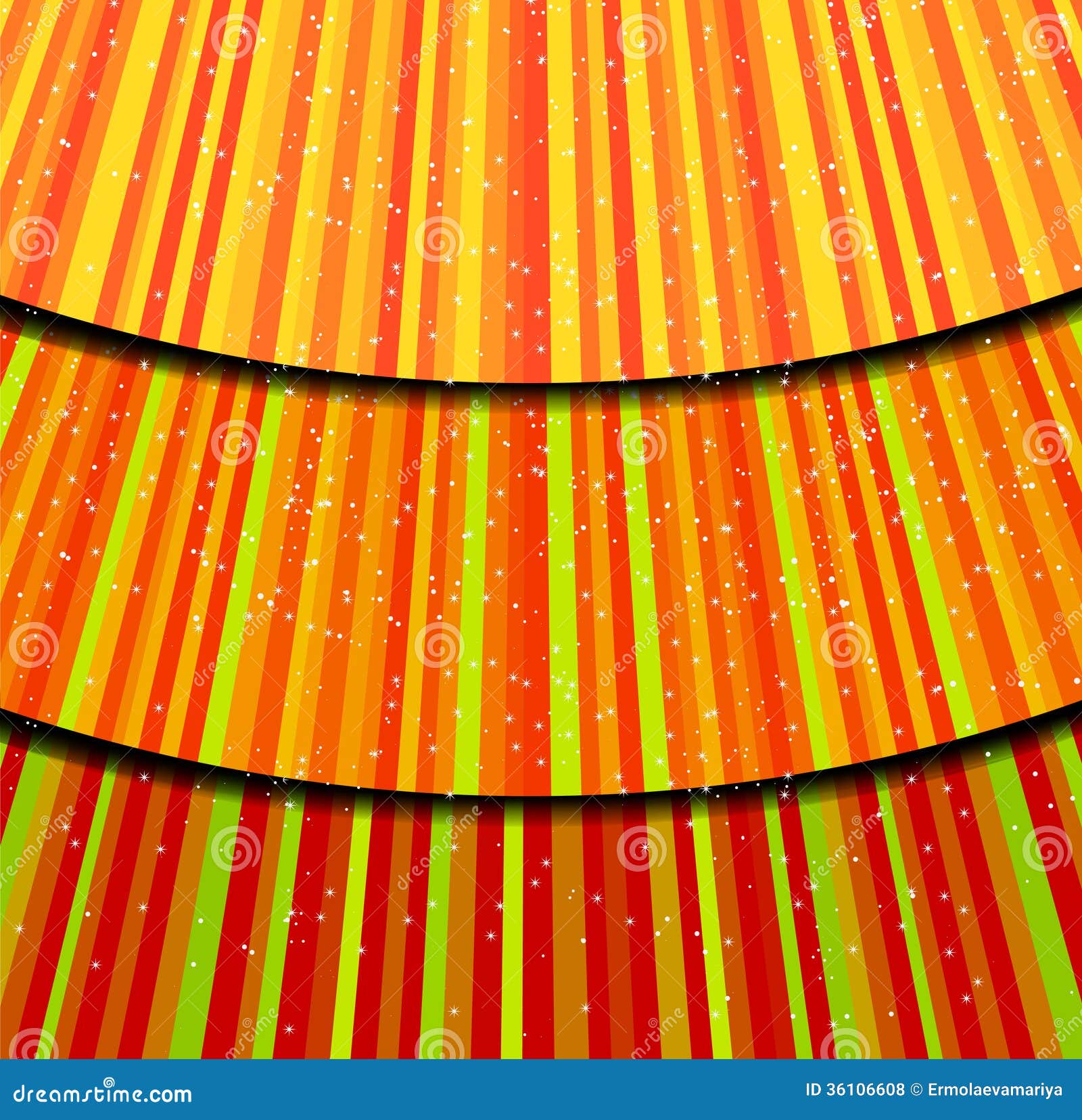 Magic Stars on Colorful Rays. Vector Stock Vector - Illustration of ...