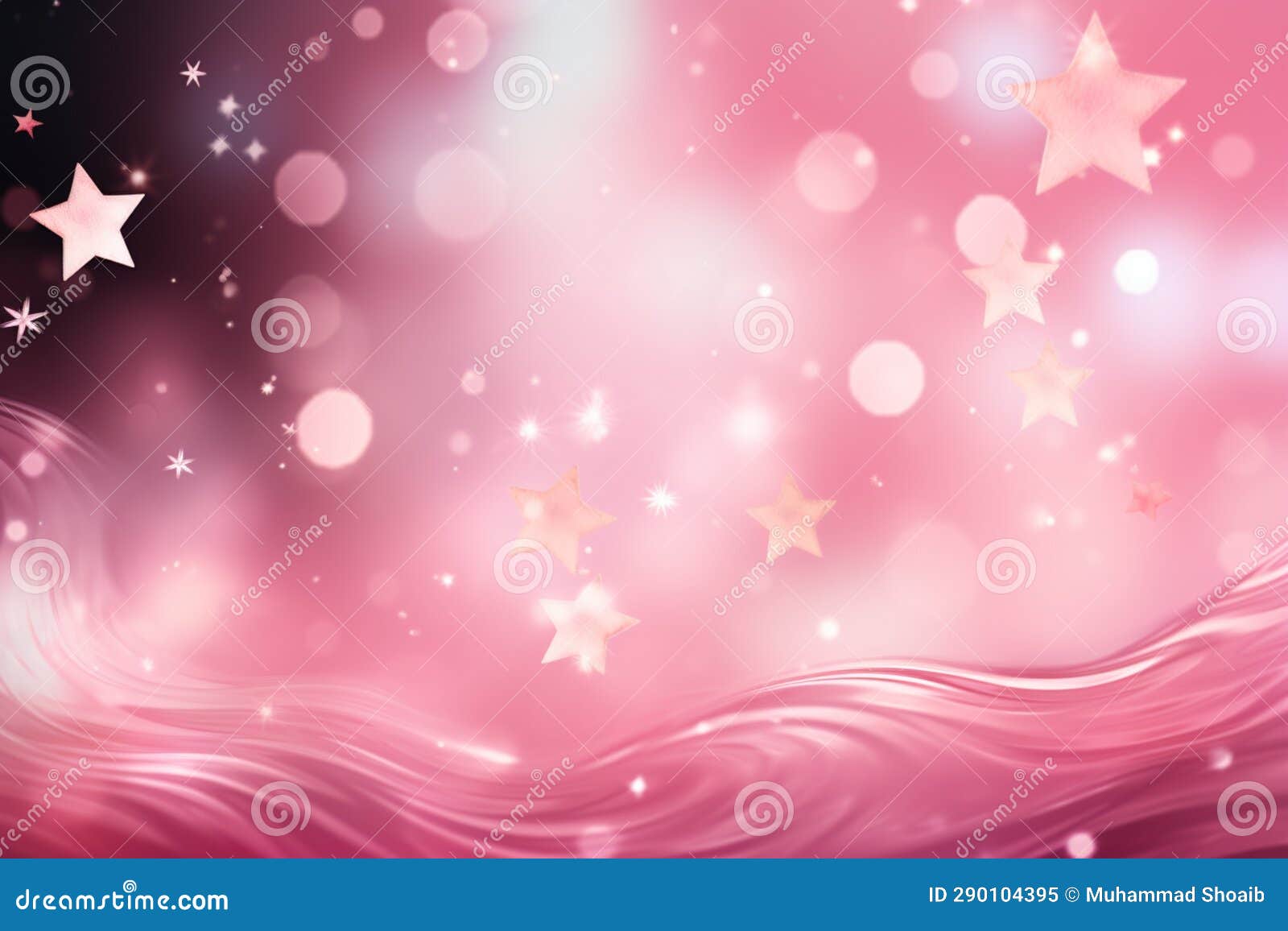 Magic Stars Create a Mesmerizing Spectacle on a Soft, Pink Toned ...
