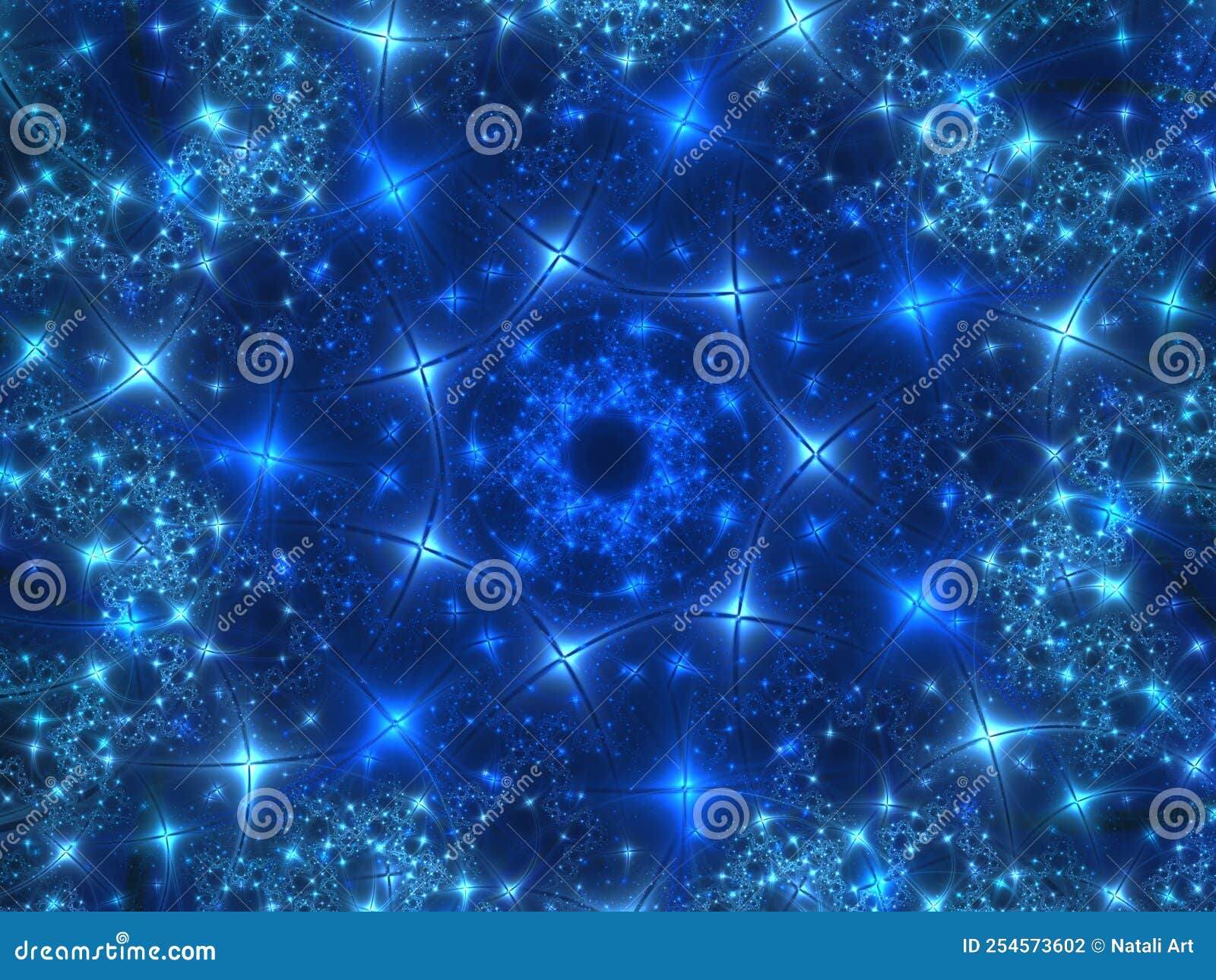 Magic Stars Movement with Trace of Particles Stock Illustration ...