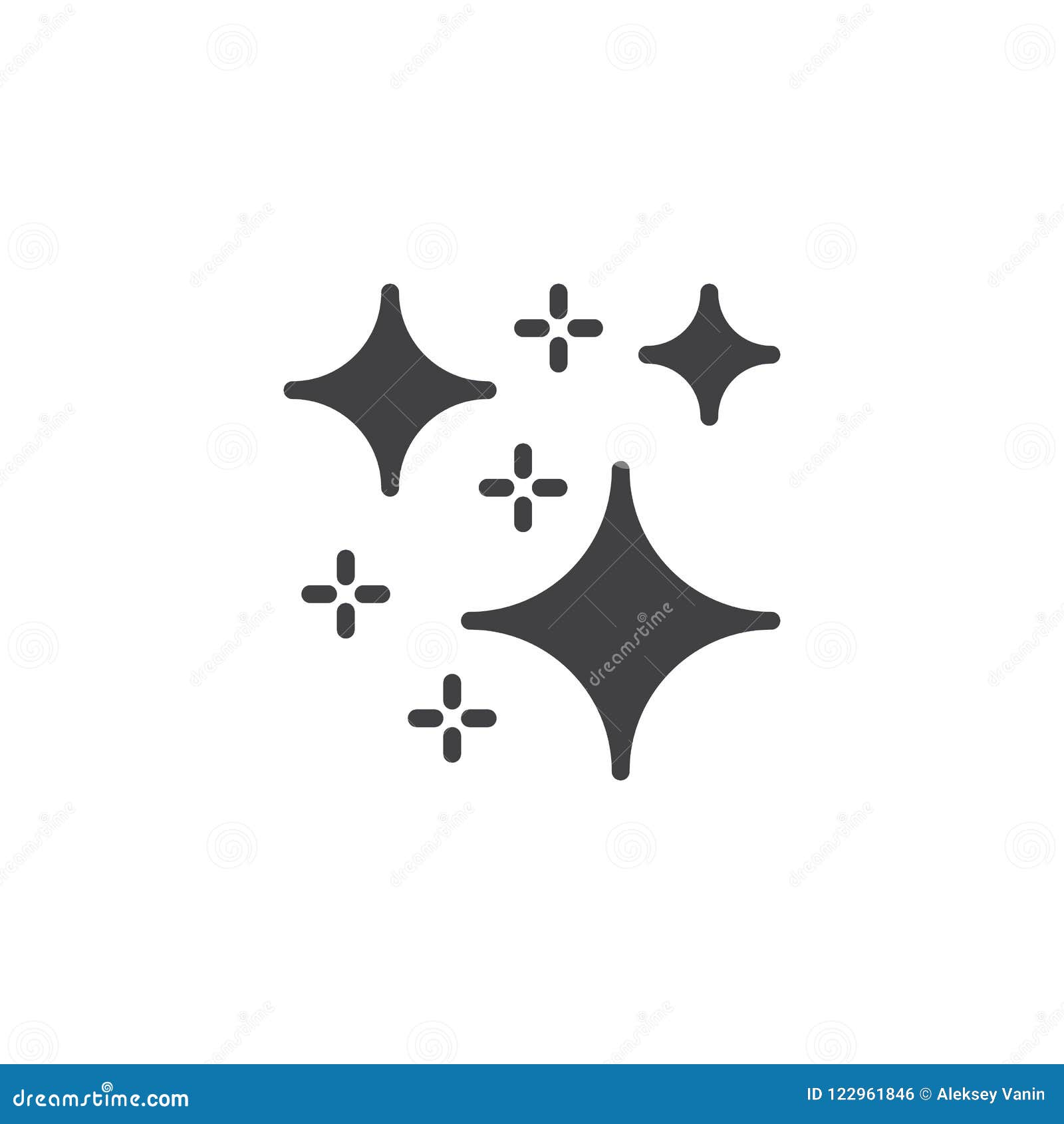Magic stars vector icon stock vector. Illustration of magical - 122961846