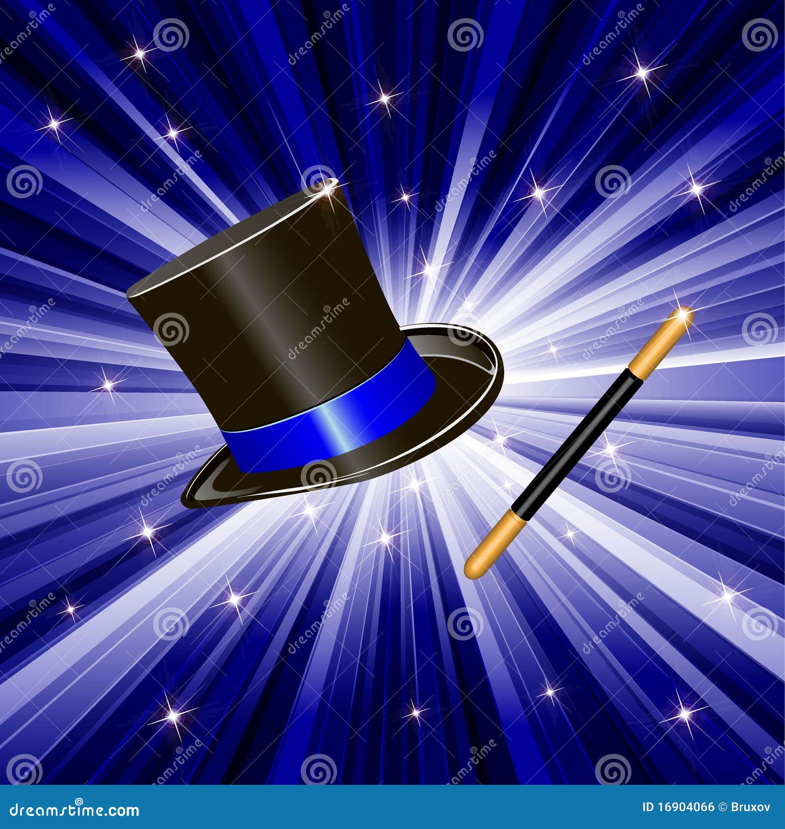 Magic stick stock vector. Illustration of mysterious - 16904066