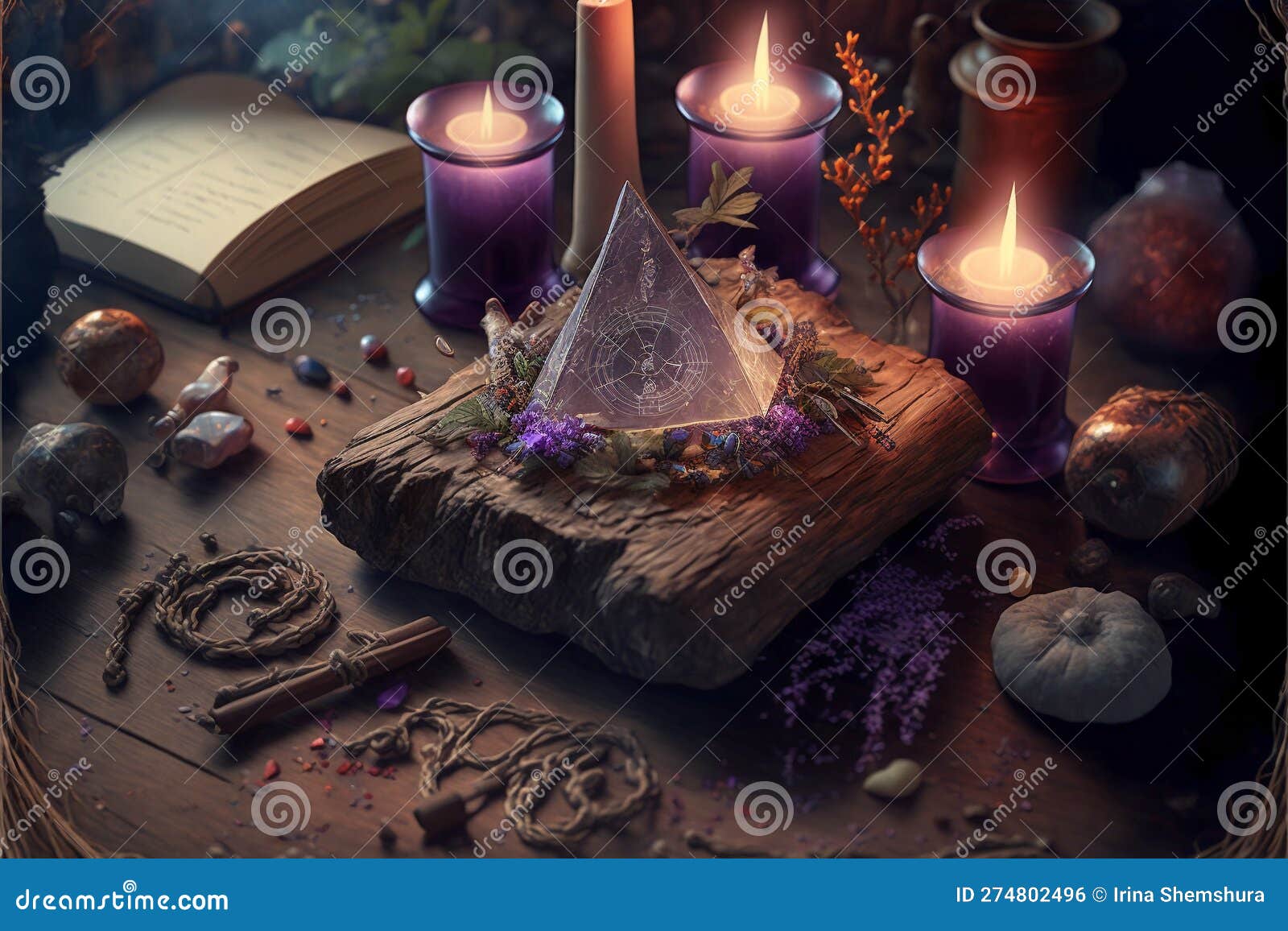 Magic Still Life. Esoteric Still Life. Magical Altar. Ritual. AI ...