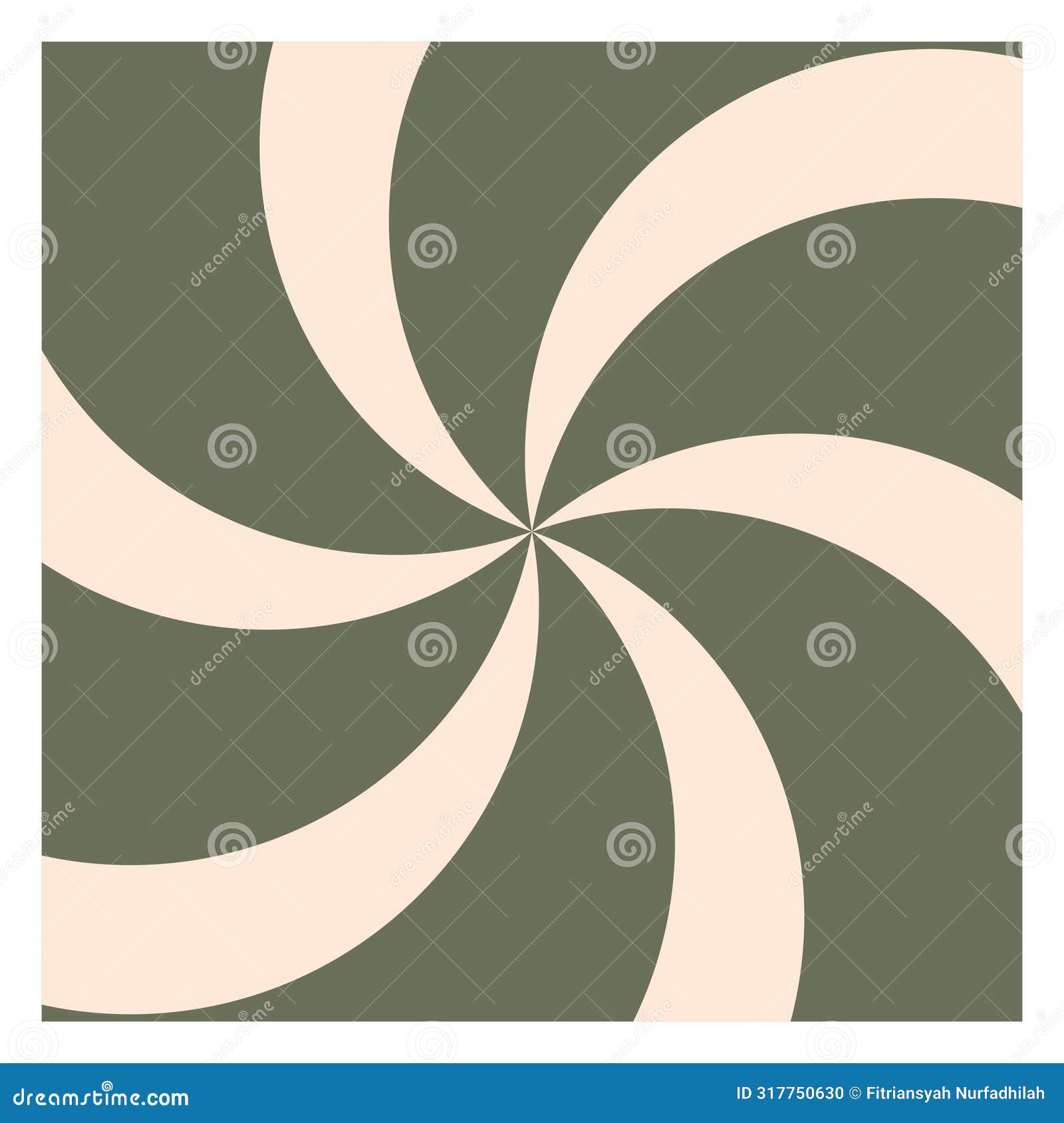 Magic Sun Beam Ray Pattern Background. Retro 70s Style. Stock ...