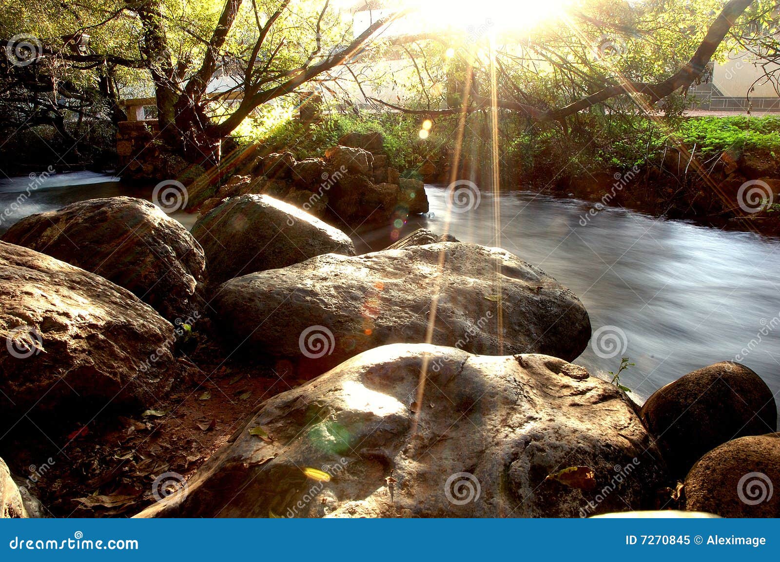 Magic sun light stock image. Image of pool, landscape - 7270845