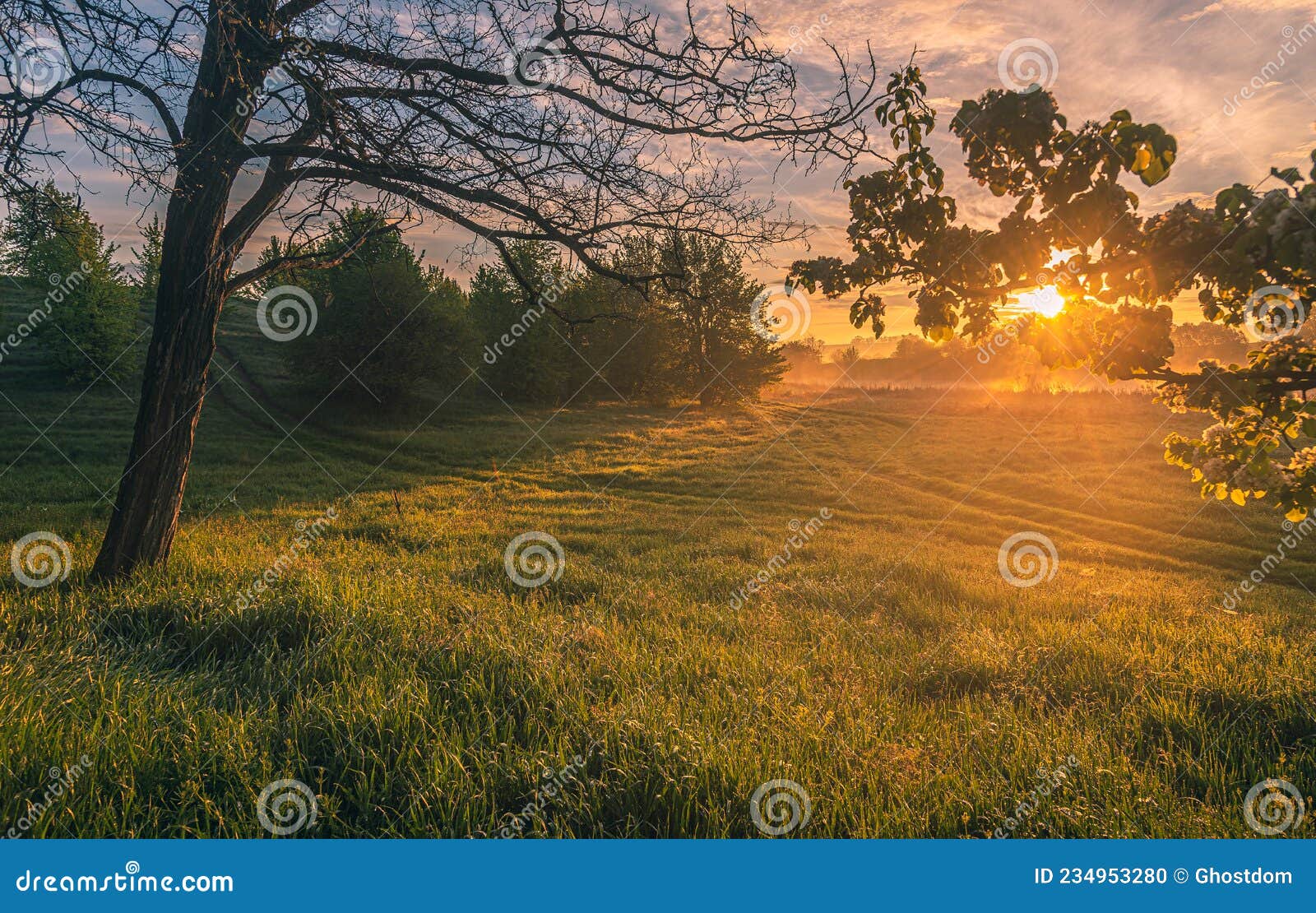 Magic sunrise stock photo. Image of sunrise, cloud, dawn - 234953280