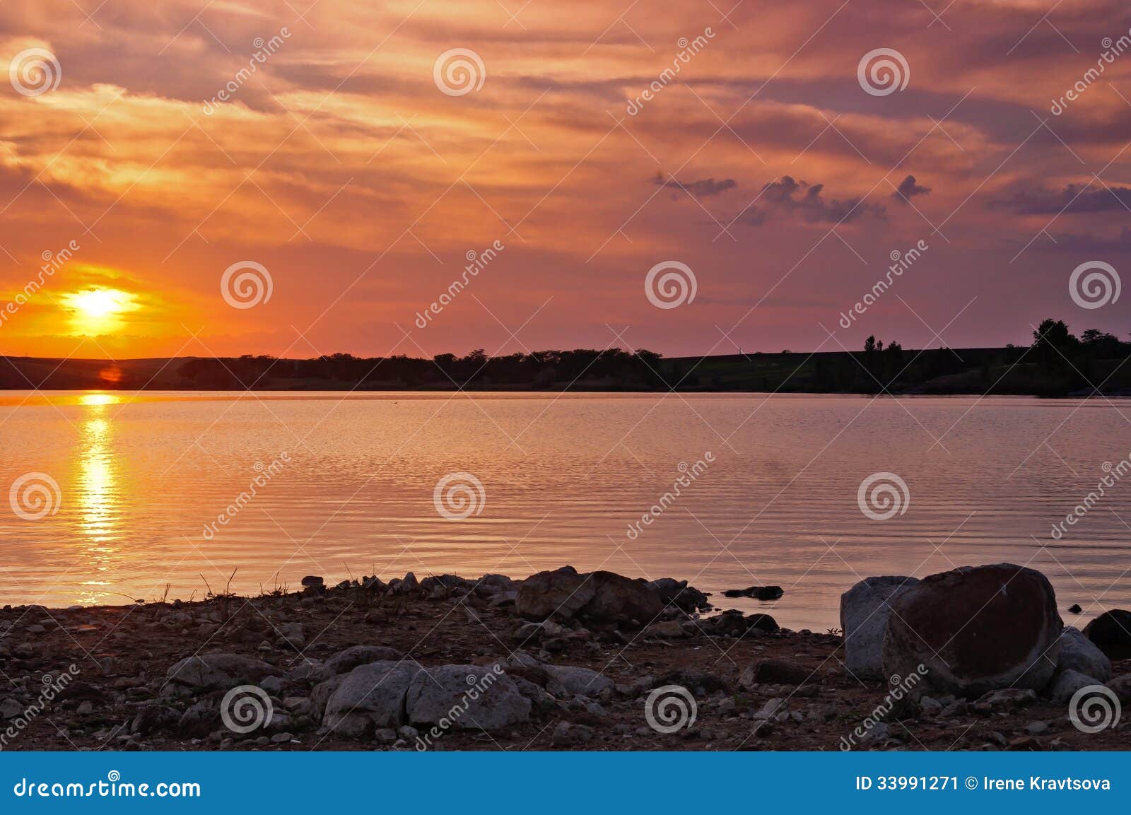 Magic sunset stock image. Image of sunrise, beach, landscape - 33991271