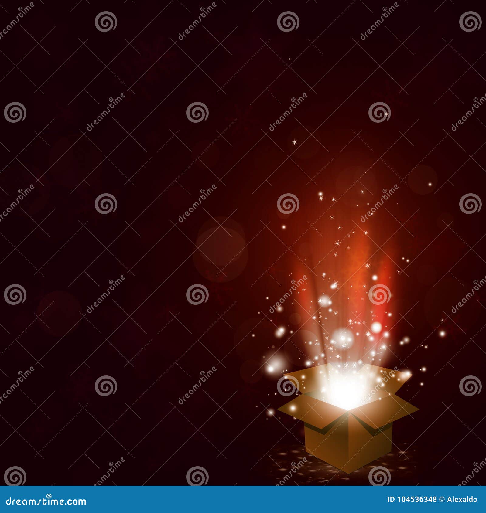 Magic Surprise Box stock illustration. Illustration of party - 104536348