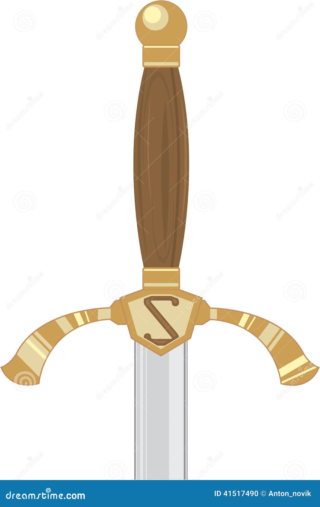 Magic Sword Fantasy World Vector Illustration | CartoonDealer.com #44733956
