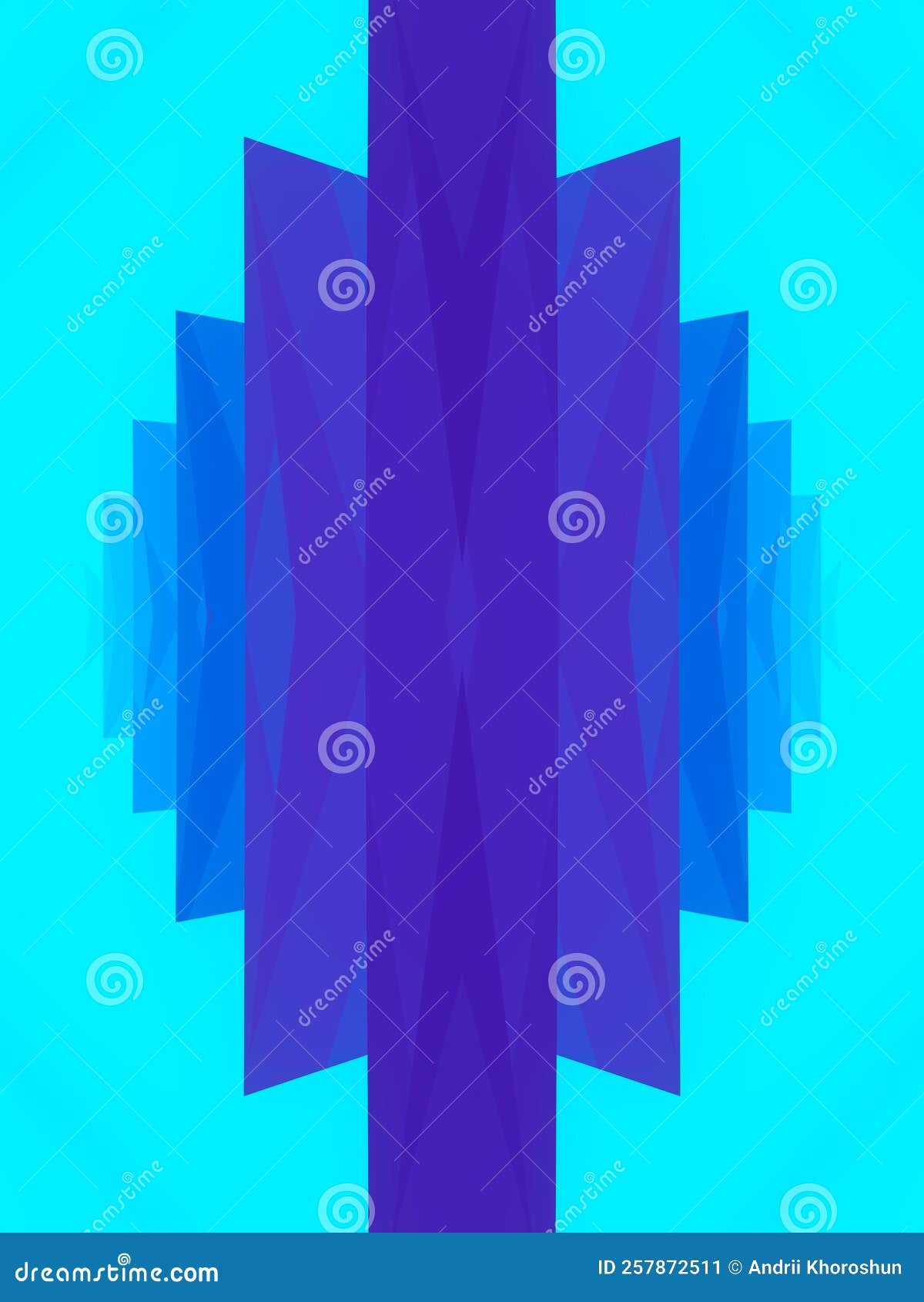 Magic Symmetrical Geometric Background, with Trendy Neon Gradient. 3d ...