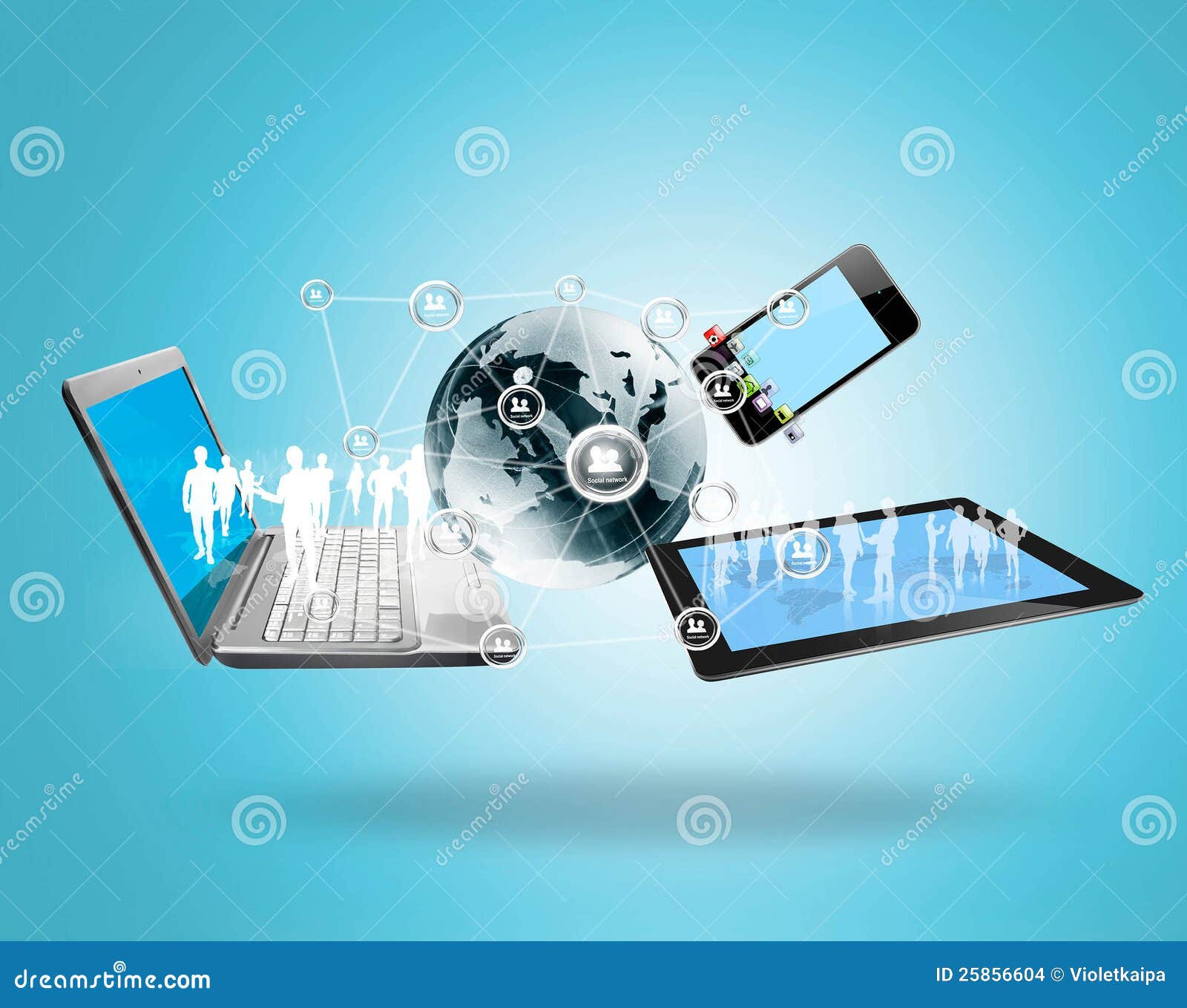 Magic Technology stock illustration. Illustration of computer - 25856604