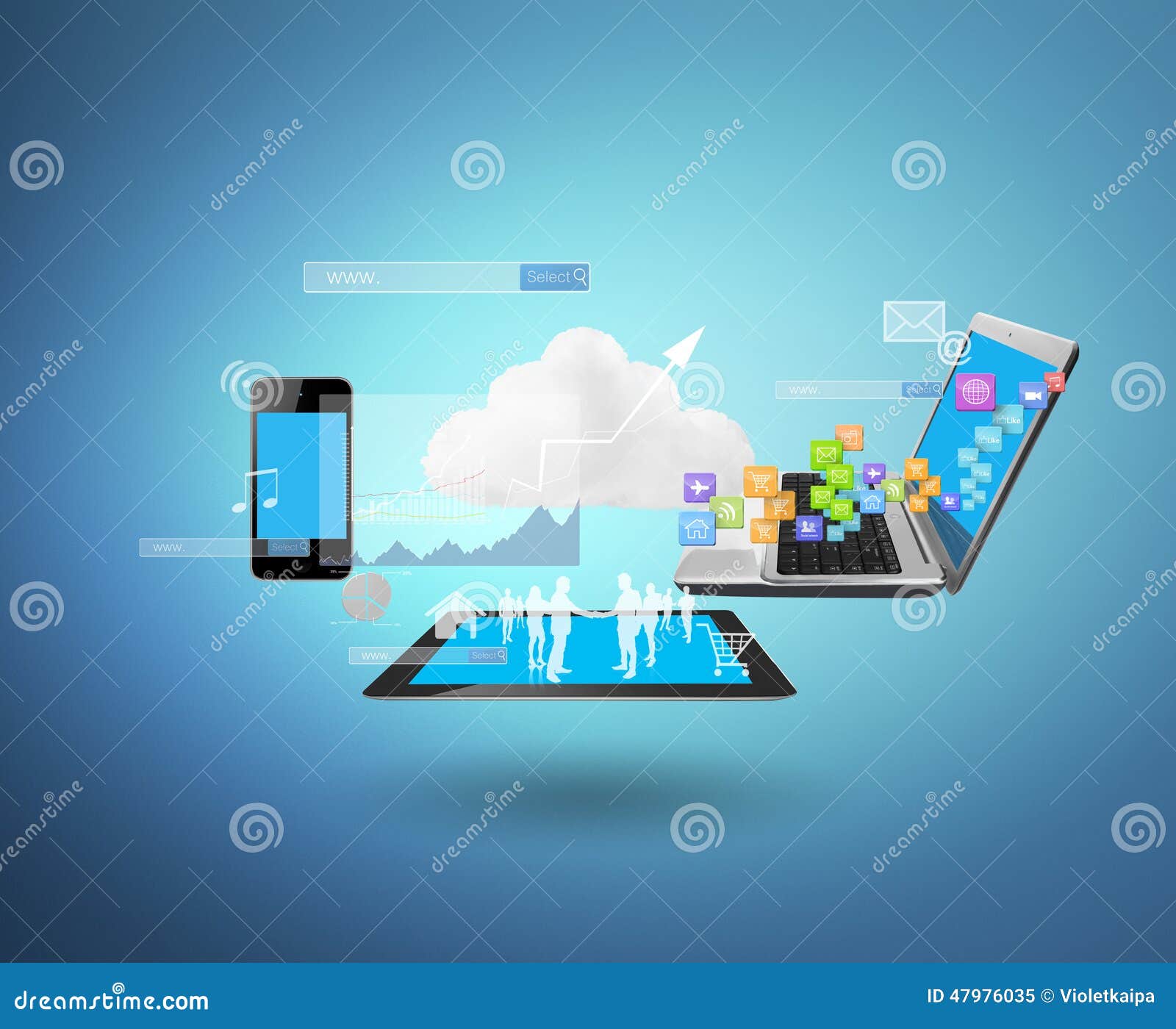 Magic Technology with Social Network Structure Stock Image - Image of ...