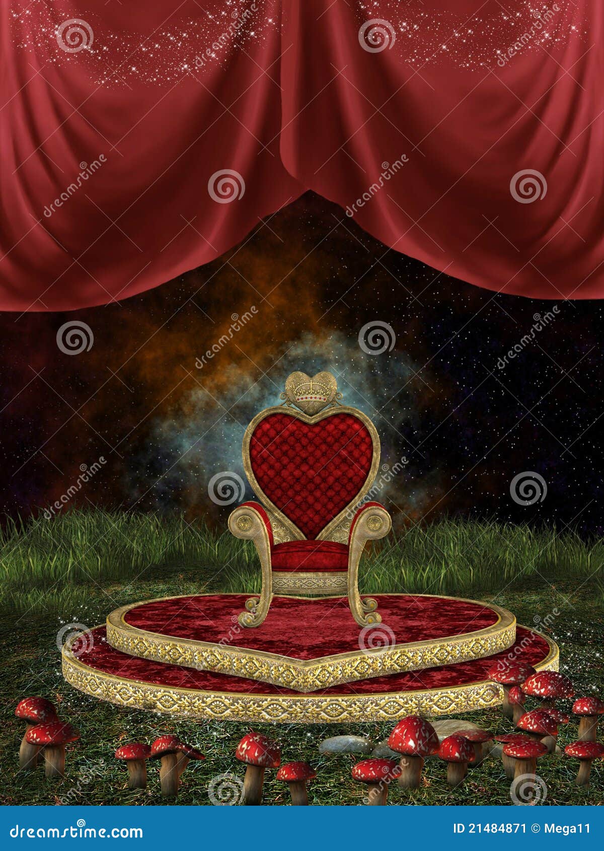 Throne In The Forest Royalty-Free Stock Photography | CartoonDealer.com ...