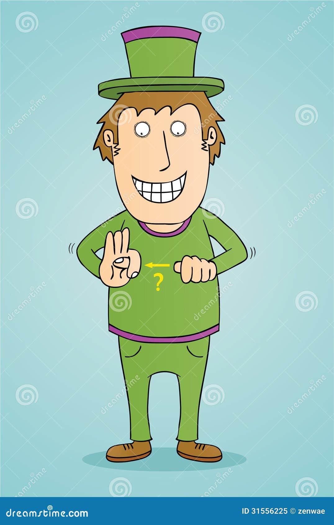 Magic thumb thick stock vector. Illustration of stupid - 31556225