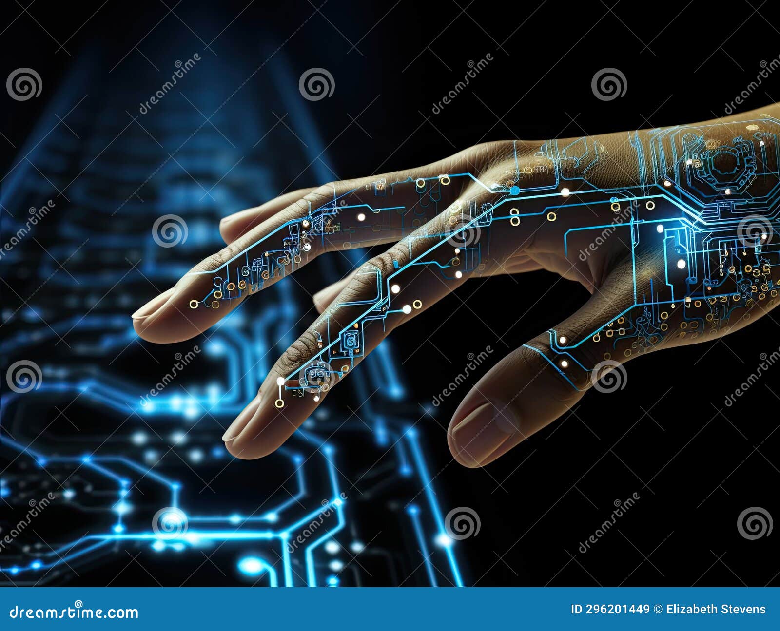 The Magic Touch of Electronics Stock Illustration - Illustration of ...