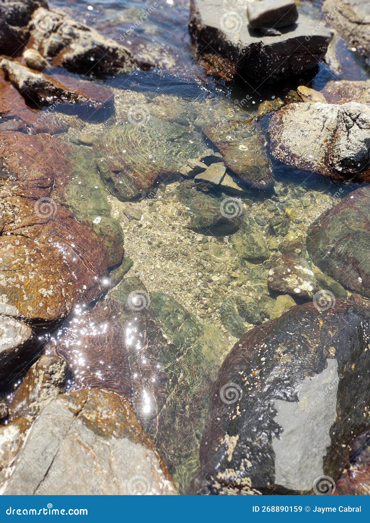 The Magic and Tranquility of the Stones in the Sea Water Stock Image ...