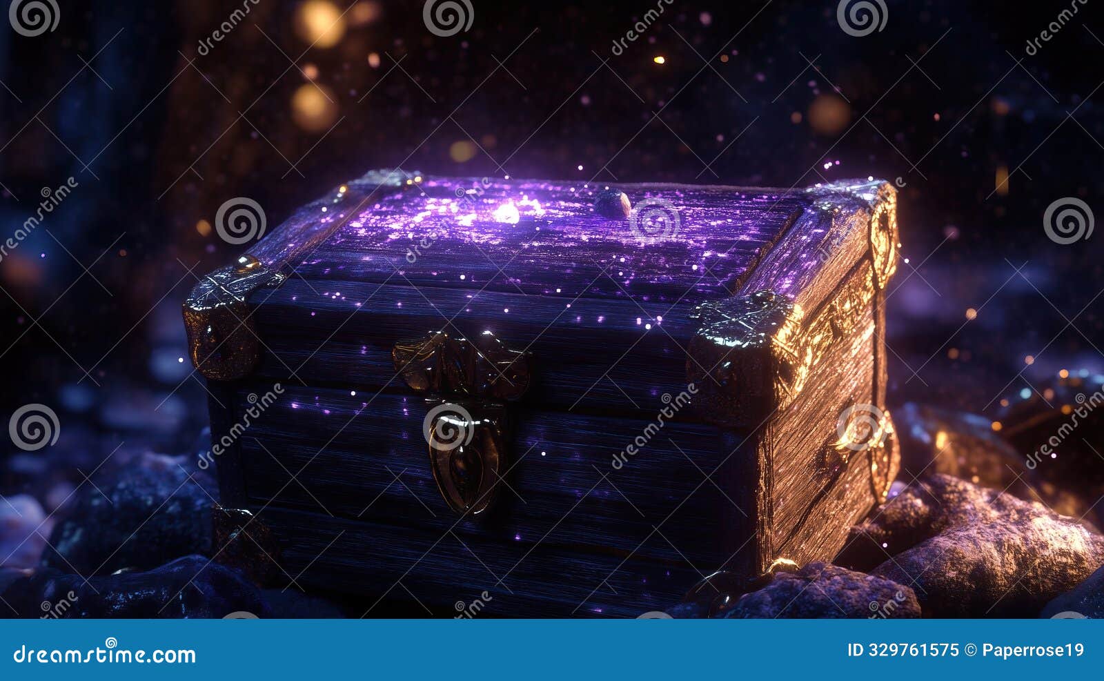 Magic treasure box stock image. Image of mystery, pirate - 329761575