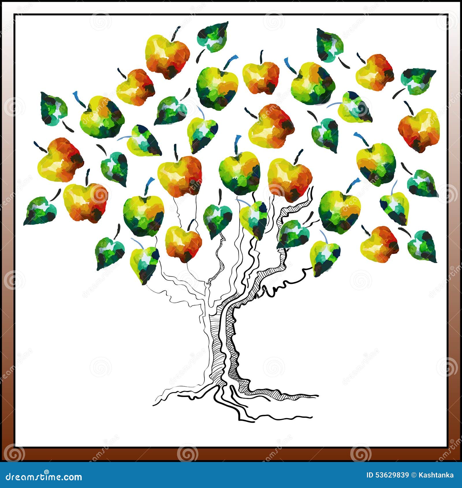 Magic tree 5 stock vector. Illustration of forest, fantasy - 53629839