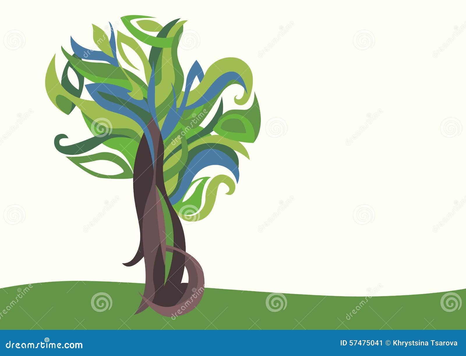 Magic tree stock vector. Illustration of magical, fantasy - 57475041