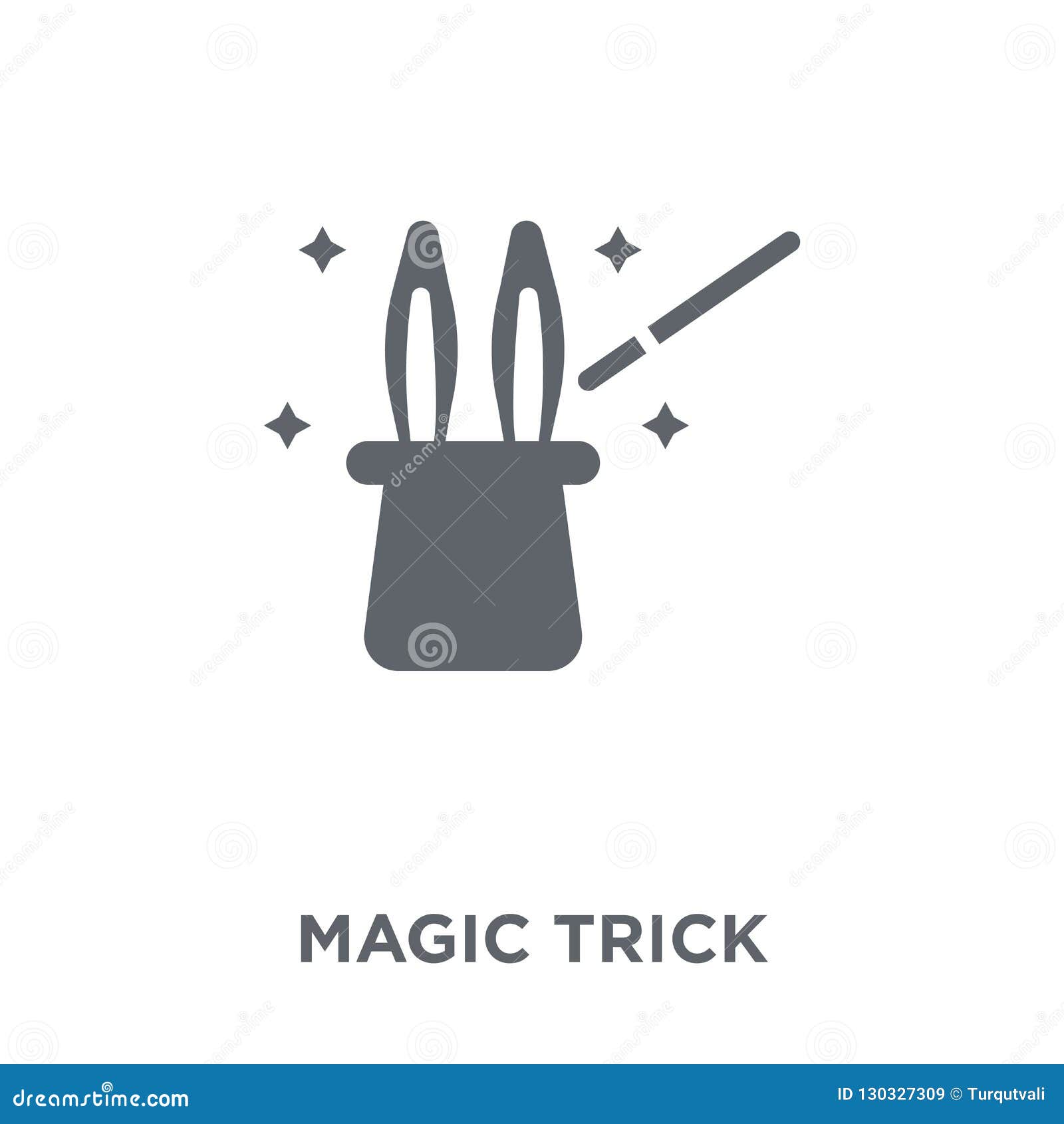 Magic Trick Icon from Circus Collection. Stock Vector - Illustration of ...