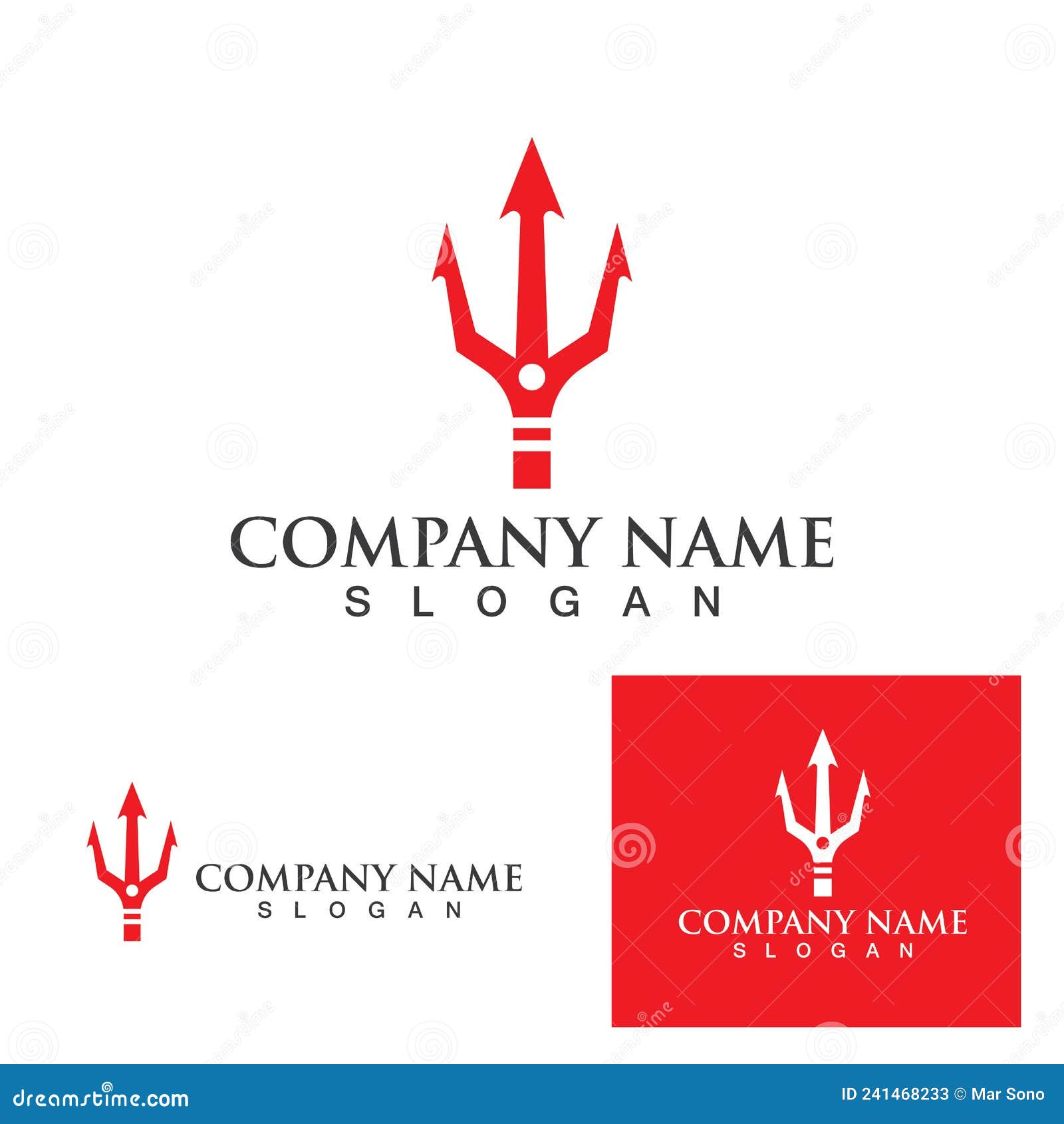 Magic Trident Logo and Symbols Template Vector Stock Vector ...