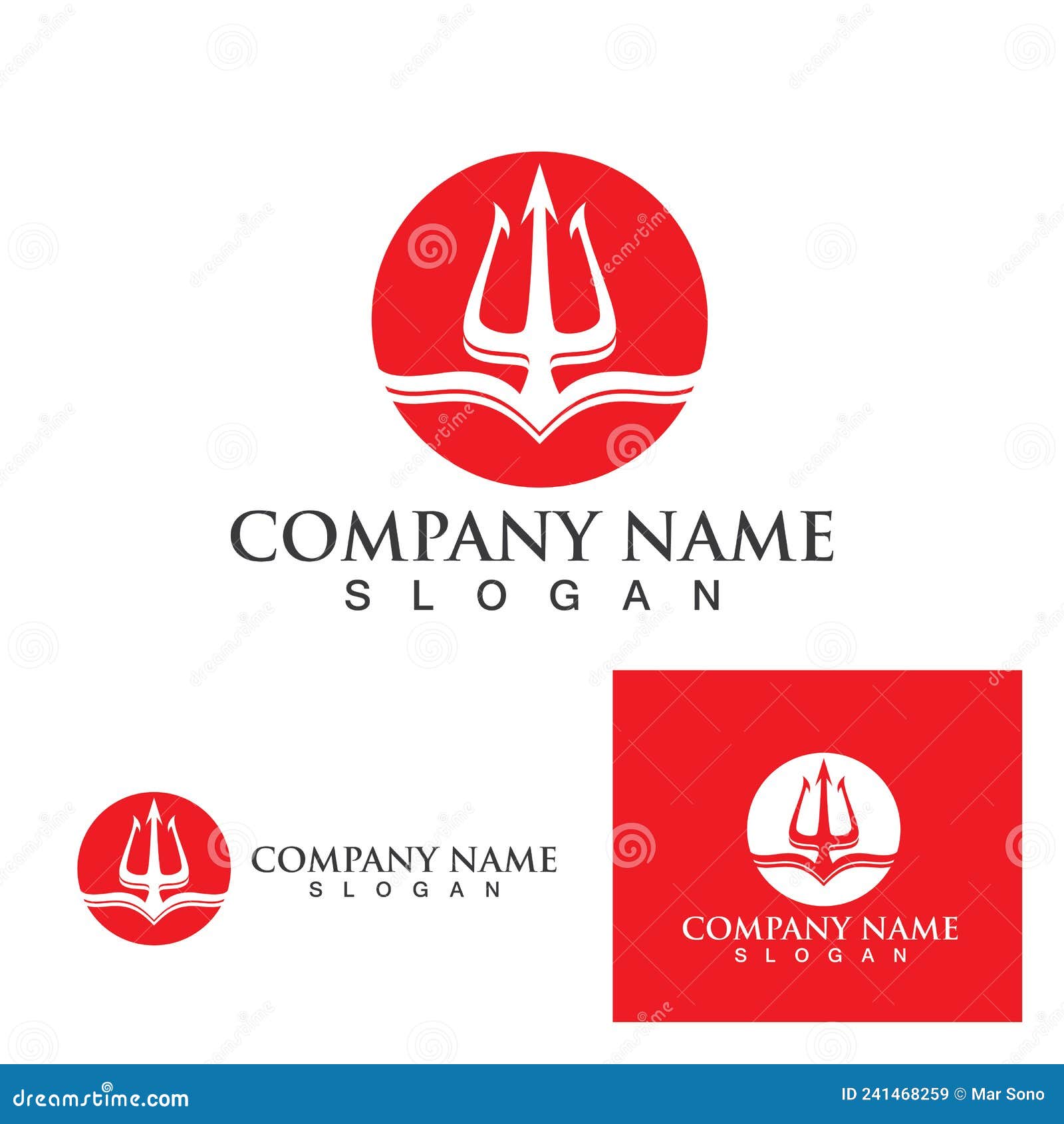 Magic Trident Logo and Symbols Template Vector Stock Vector ...