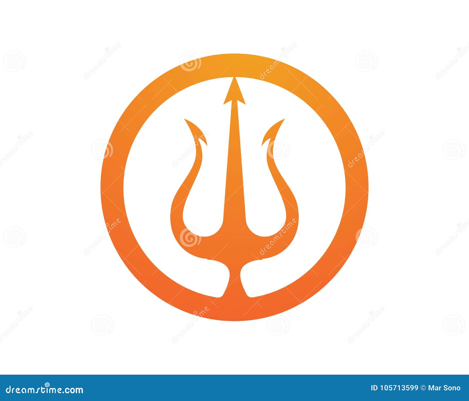 Magic Trident Logo and Symbols Template Vector Stock Vector ...
