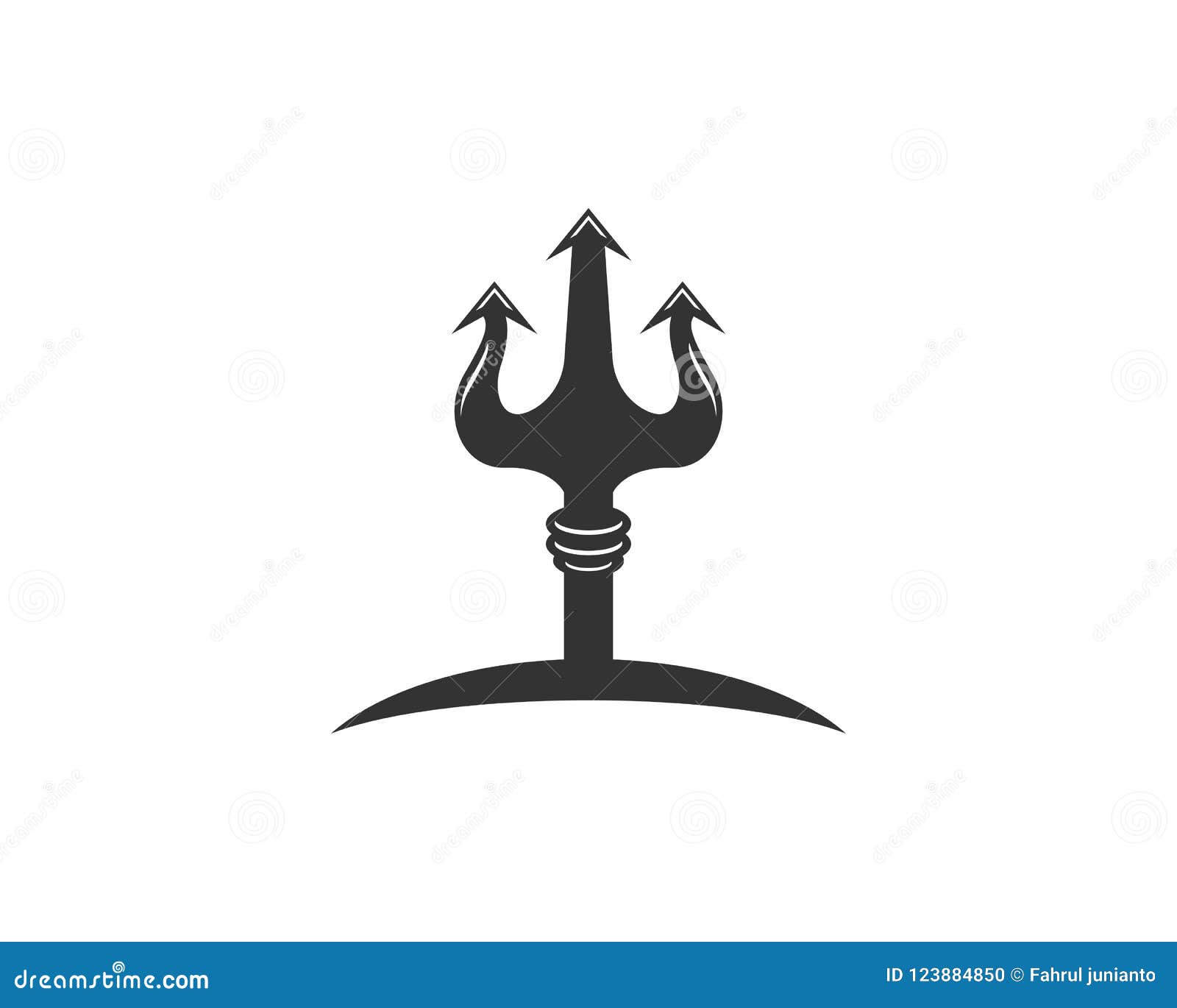 Magic Trident Logo Template Stock Vector - Illustration of spear ...