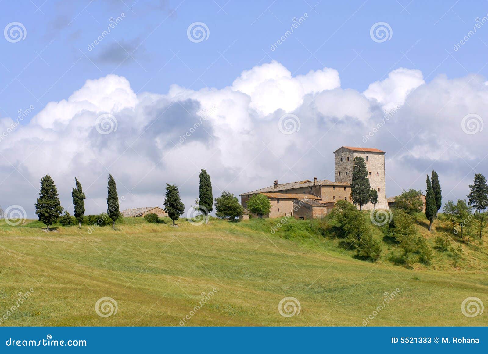 Magic Tuscany stock image. Image of clouds, outdoor, tuscany - 5521333