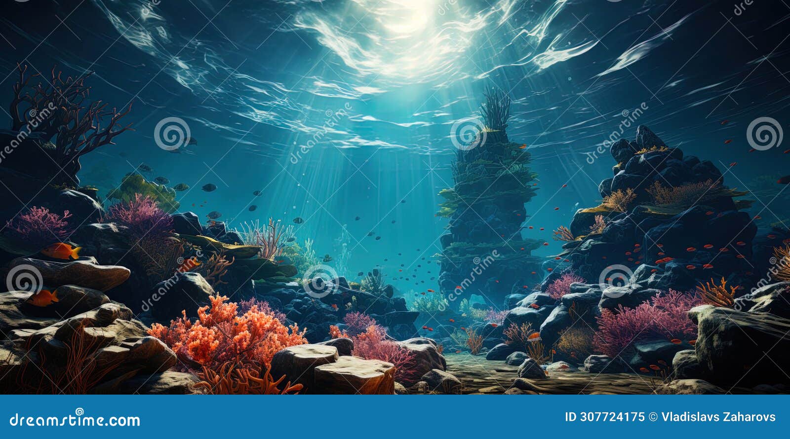 Magic Underwater: Bright Colors of the Seabed Create a Mystical Picture ...