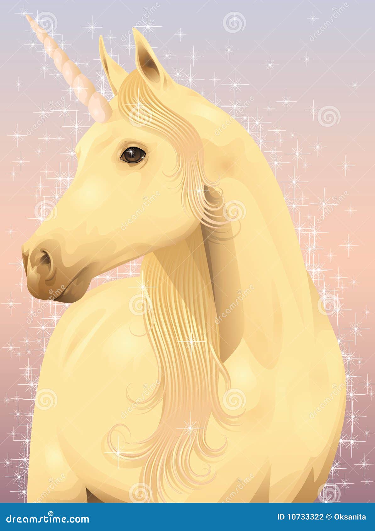 Magic unicorn. stock vector. Illustration of shiny, wild - 10733322