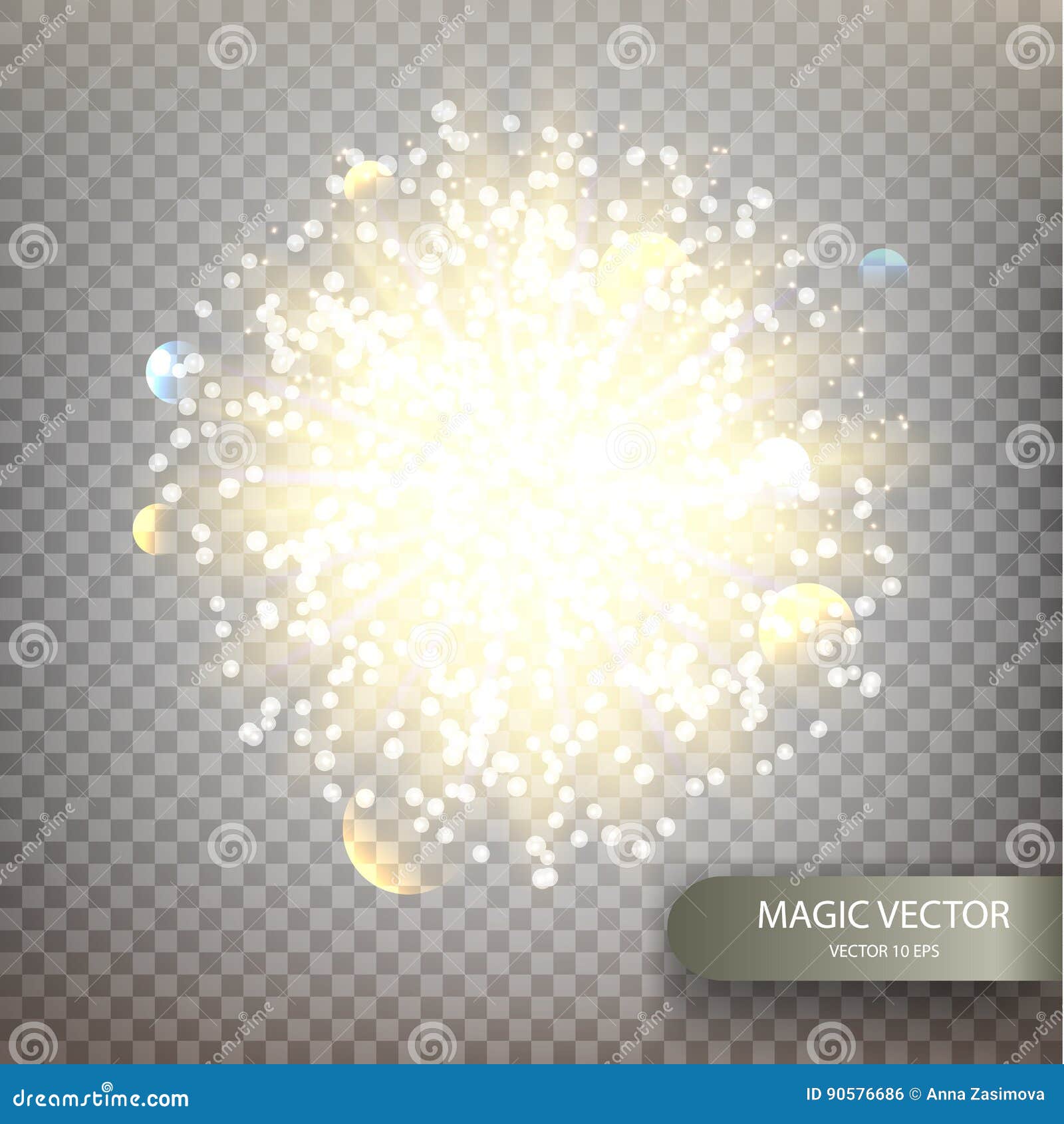 Magic Vector Luminous Background. Stock Vector - Illustration of galaxy ...