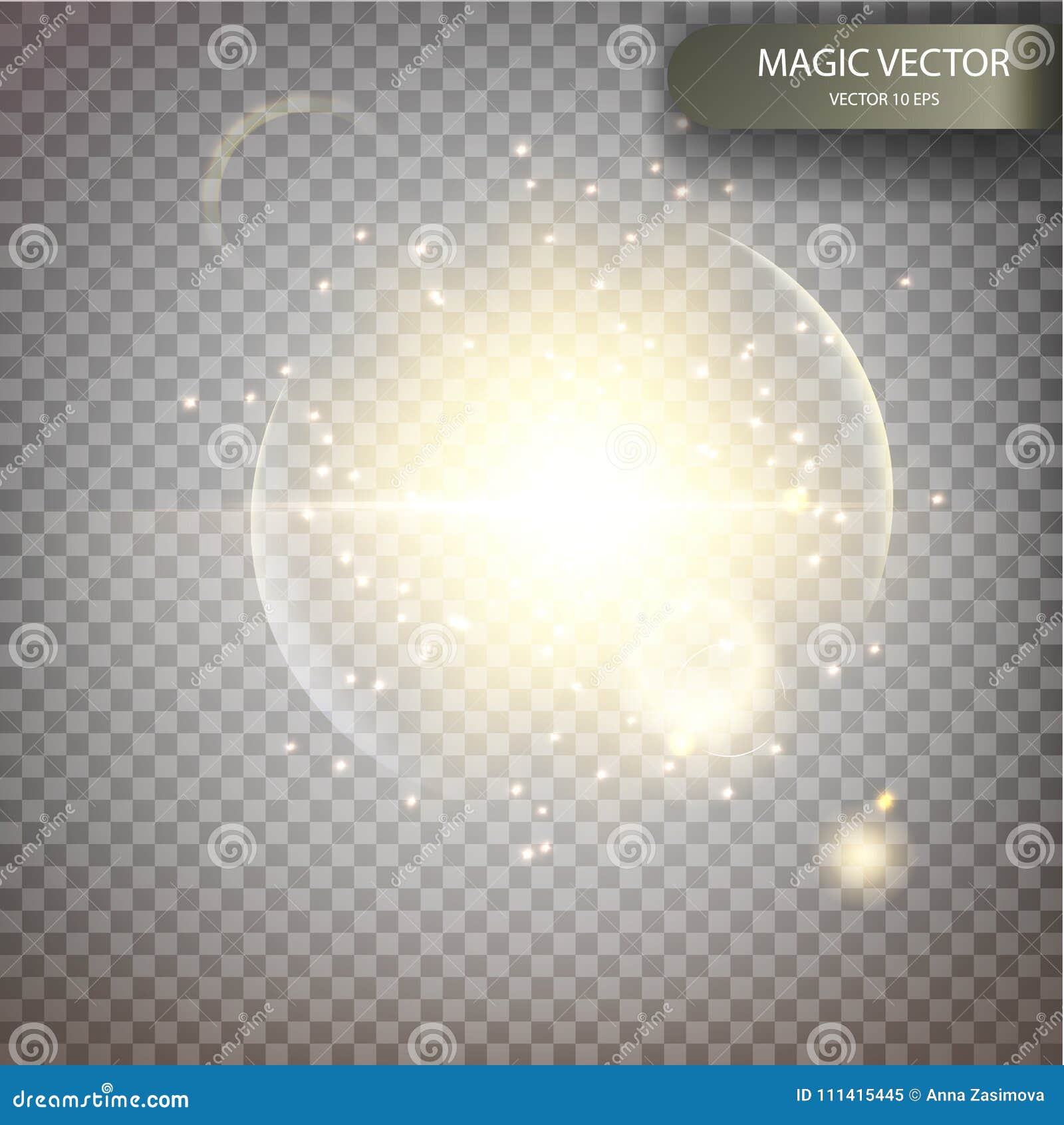 Magic Vector Luminous Background. Stock Vector - Illustration of ...