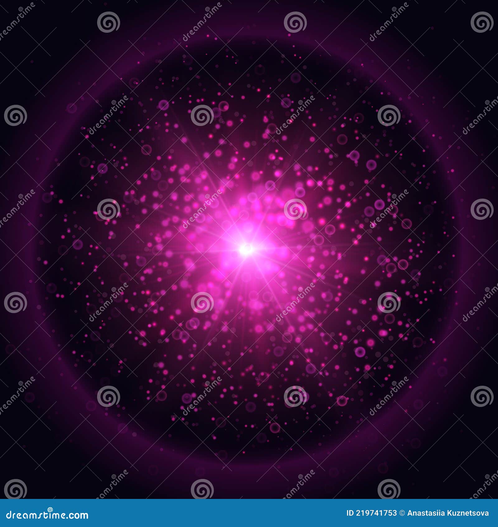 Magic Vector Outburst Light Effect with Particles Stock Vector ...