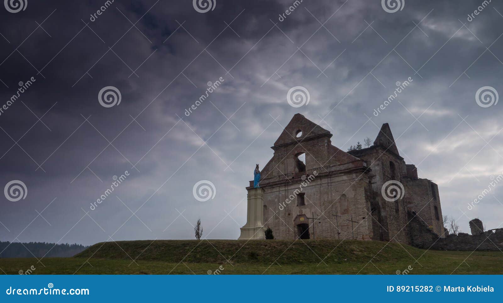 Magic View of Castle in Evening. Stock Photo - Image of autumn, stones ...