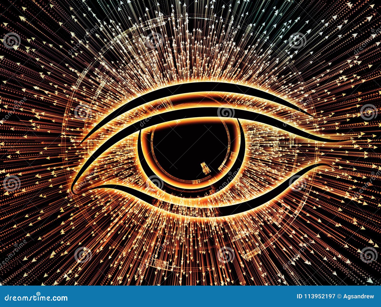 Magic of Visual Information Stock Illustration - Illustration of ...