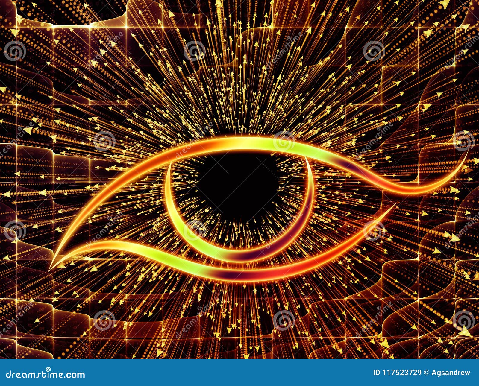 Magic of Visual Information Stock Illustration - Illustration of ...