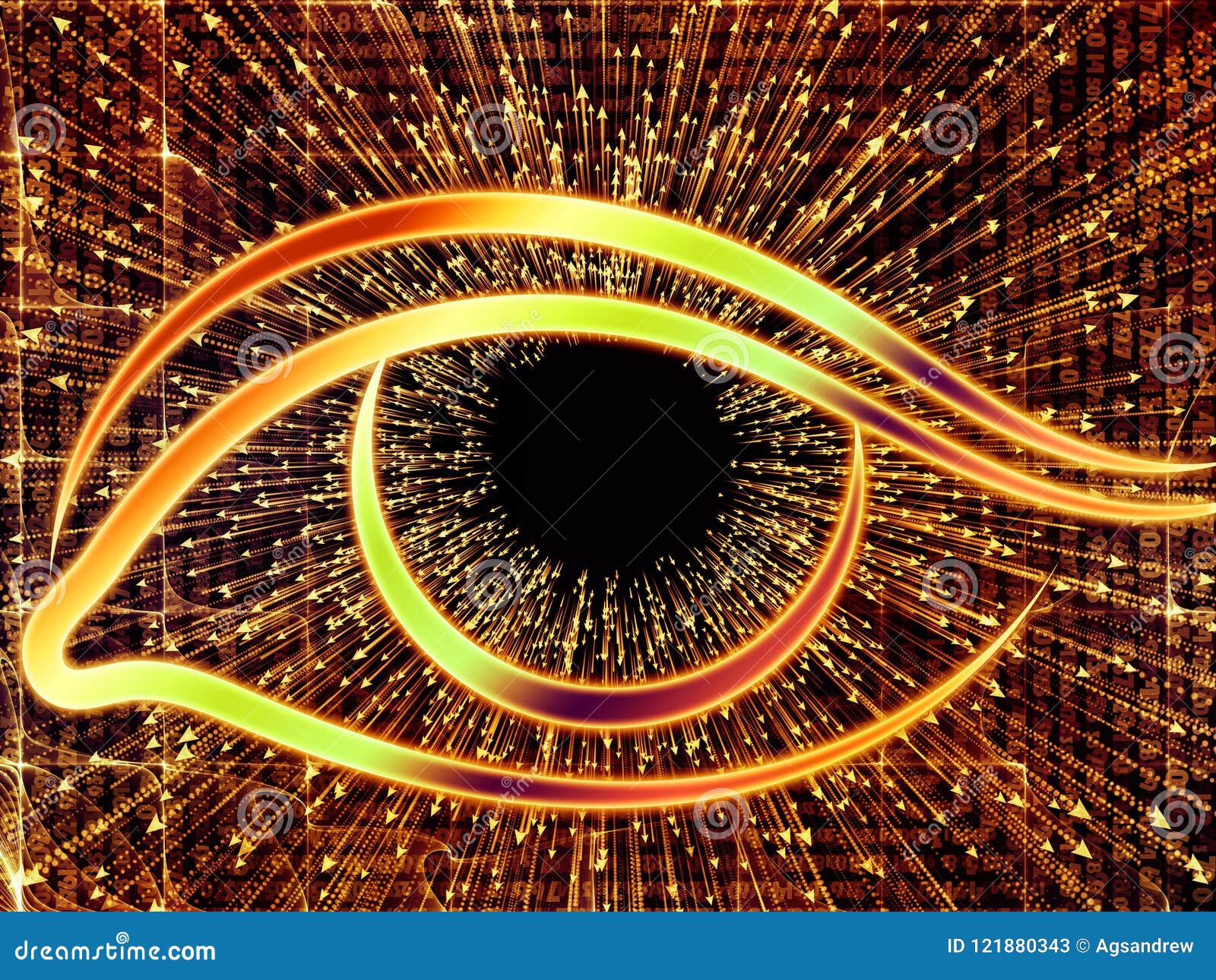 Magic of Visual Information Stock Illustration - Illustration of ...