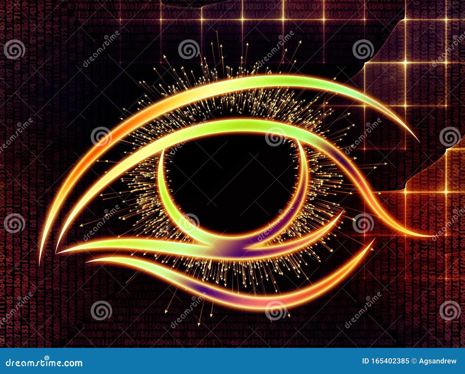 Magic of Visual Information Stock Illustration - Illustration of ...