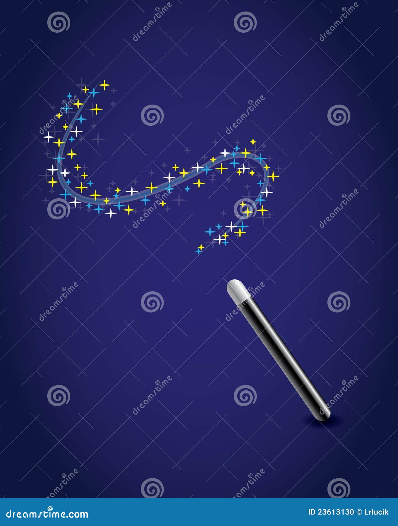 Magic wand stock illustration. Illustration of magician - 23613130
