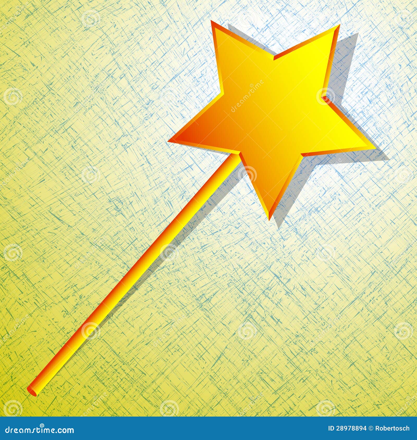 Magic wand stock vector. Illustration of fictional, golden - 28978894