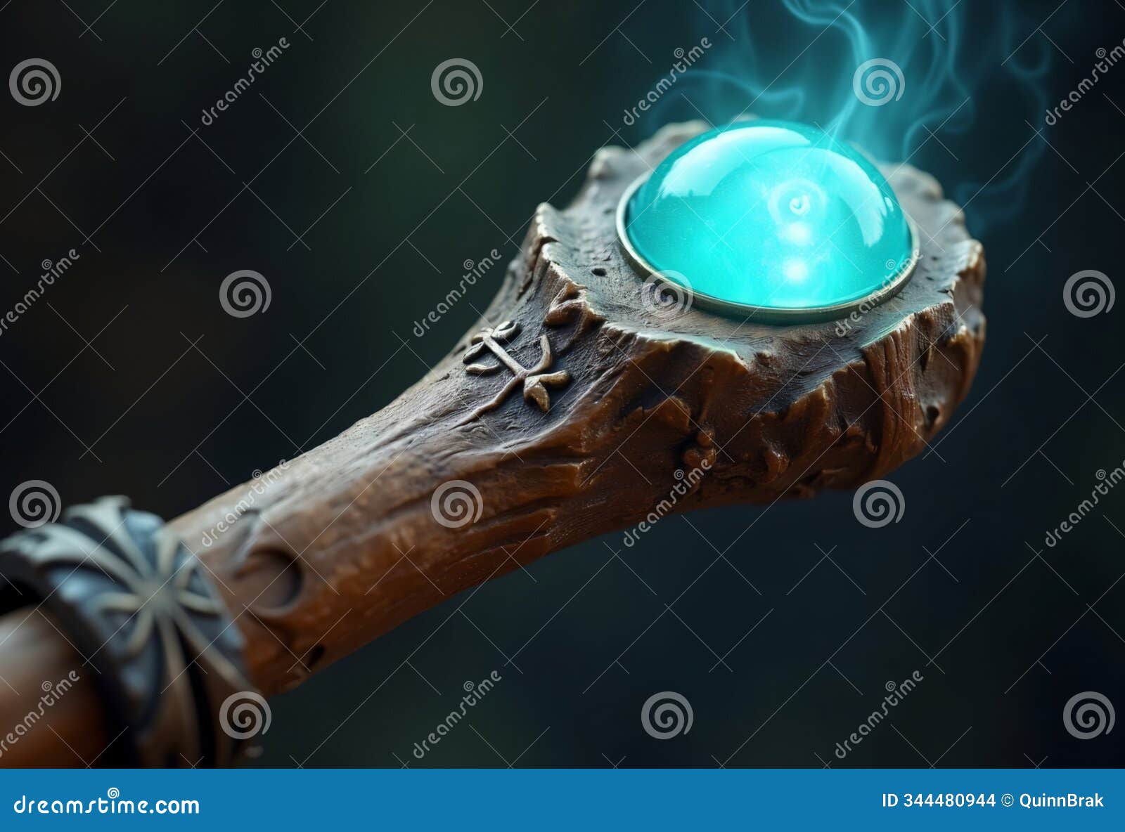 Magic Wand with Blue Magic Liquid Stock Illustration - Illustration of ...