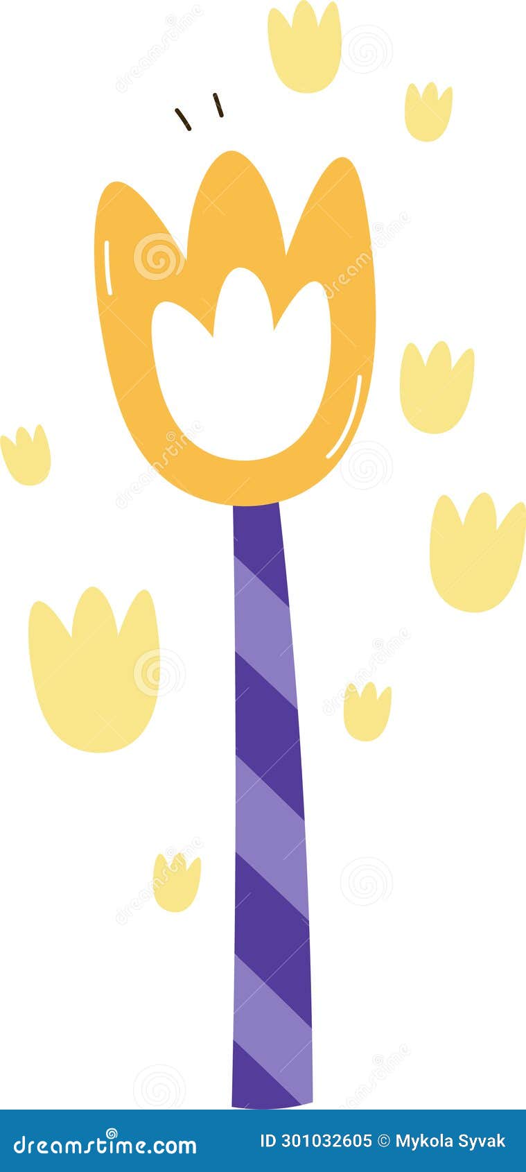 Magic Wand Flower stock vector. Illustration of girl - 301032605