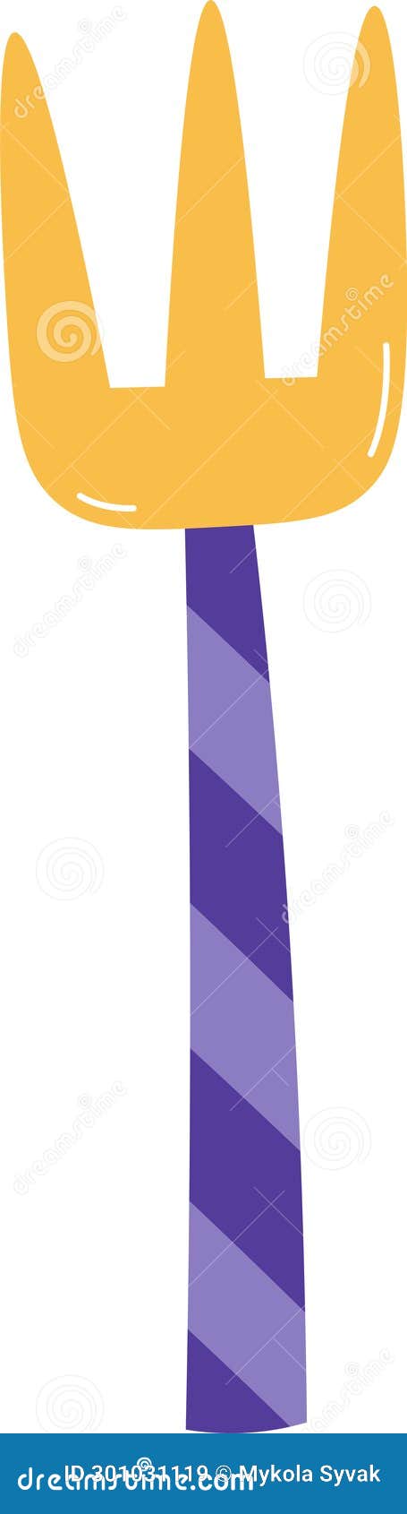 Magic Wand Fork stock vector. Illustration of object - 301031119