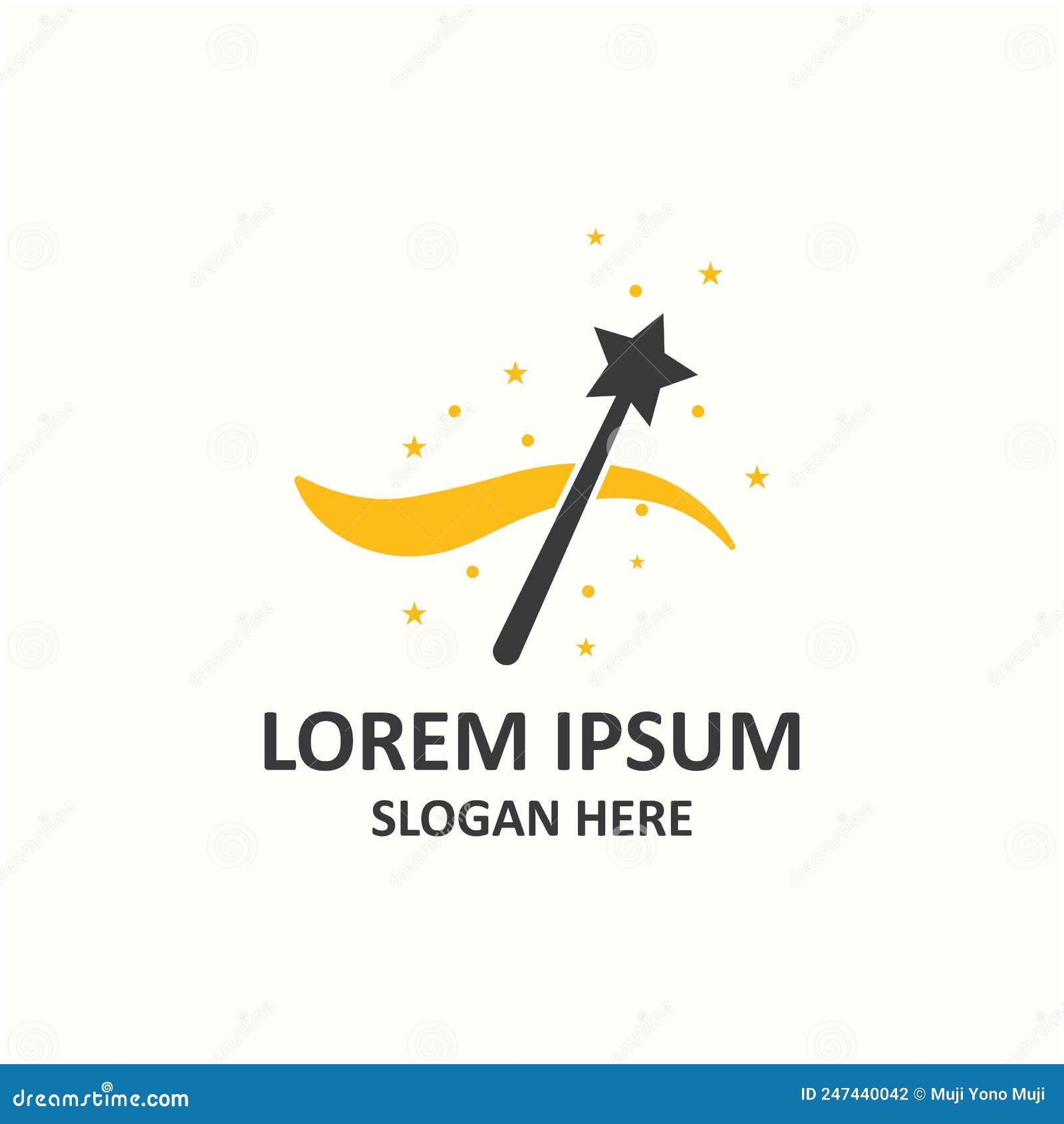Magic Wand Icon Logo Vector Illustration Design Template Stock Vector ...