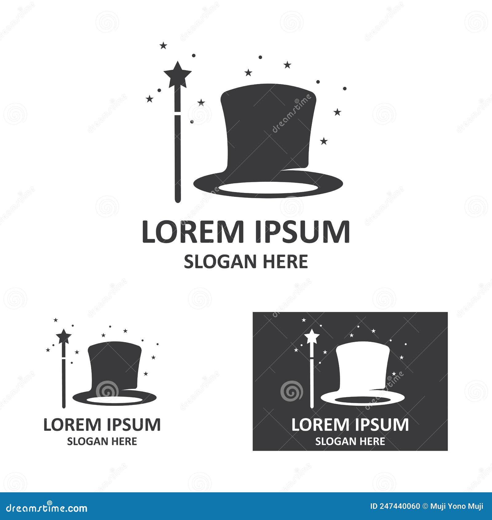 Magic Wand Icon Logo Vector Illustration Design Template Stock Vector ...