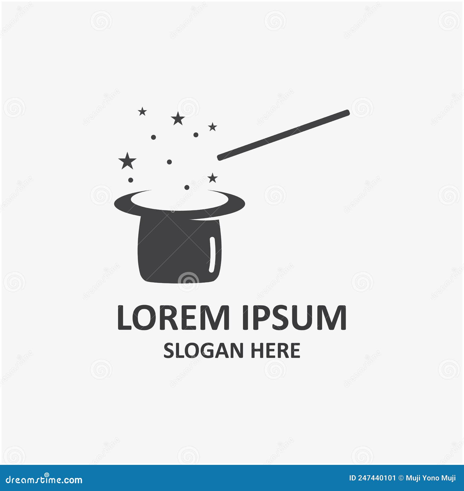 Magic Wand Icon Logo Vector Illustration Design Template Stock Vector ...