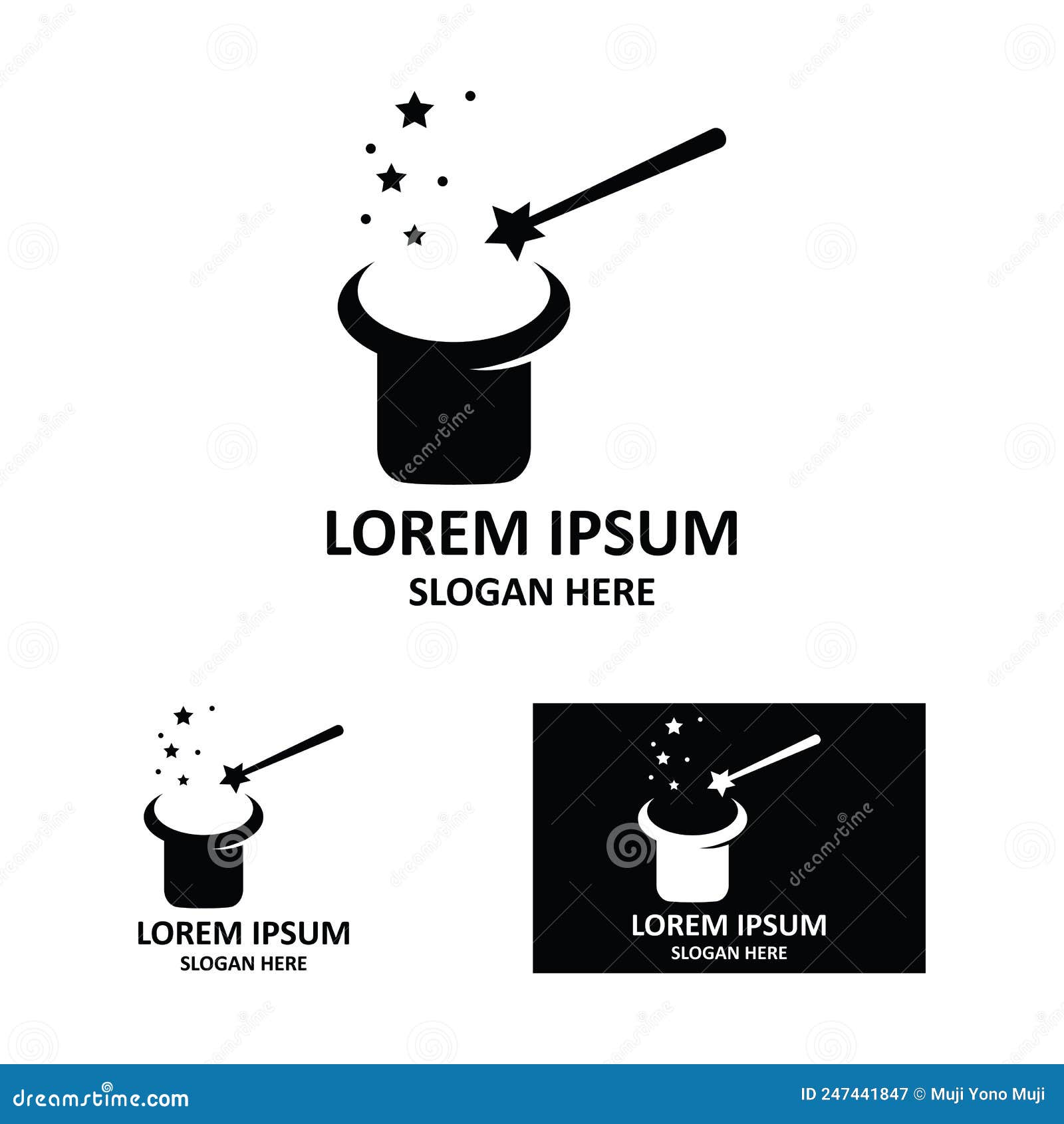 Magic Wand Icon Logo Vector Illustration Design Template Stock Vector ...